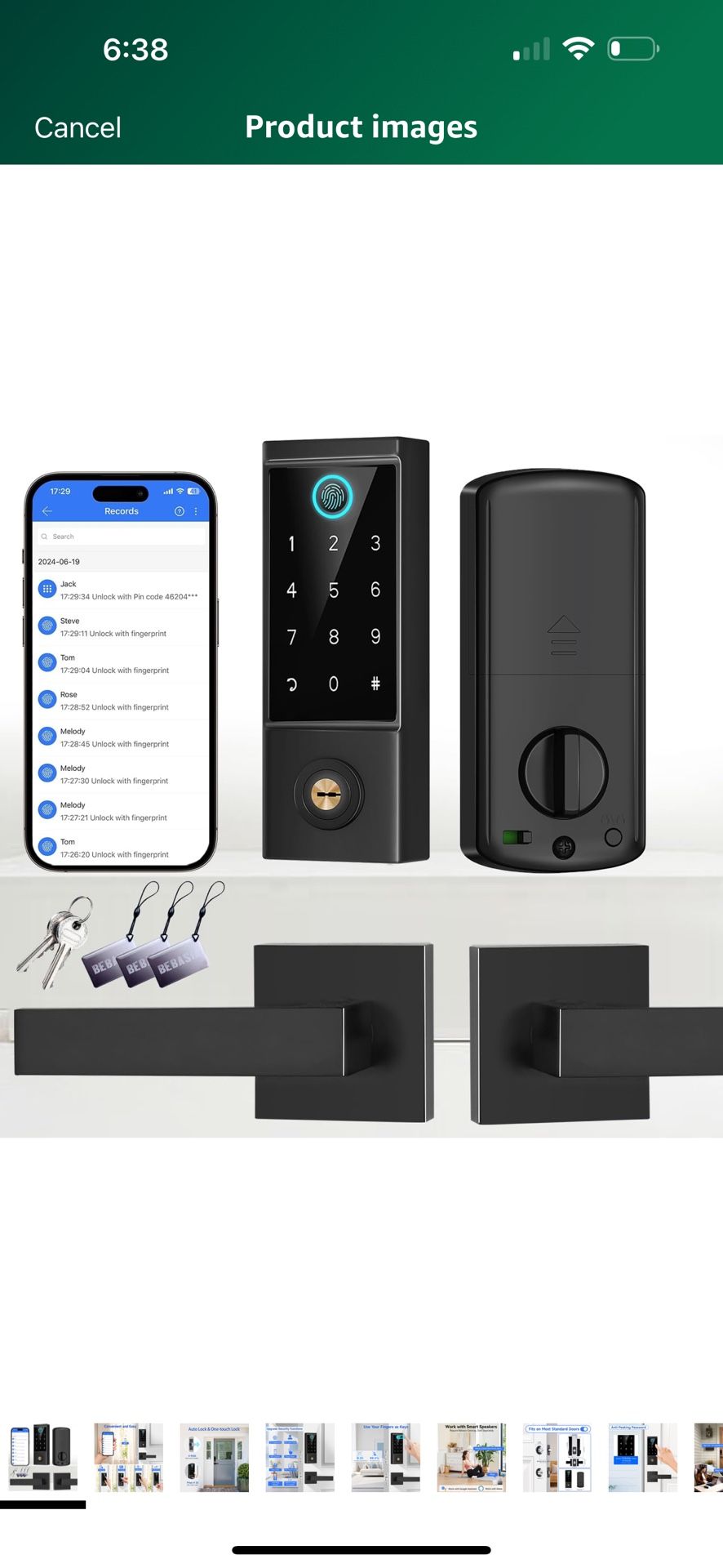 Door Lock Smart Fingerprint for Sale in Hollywood, FL - OfferUp