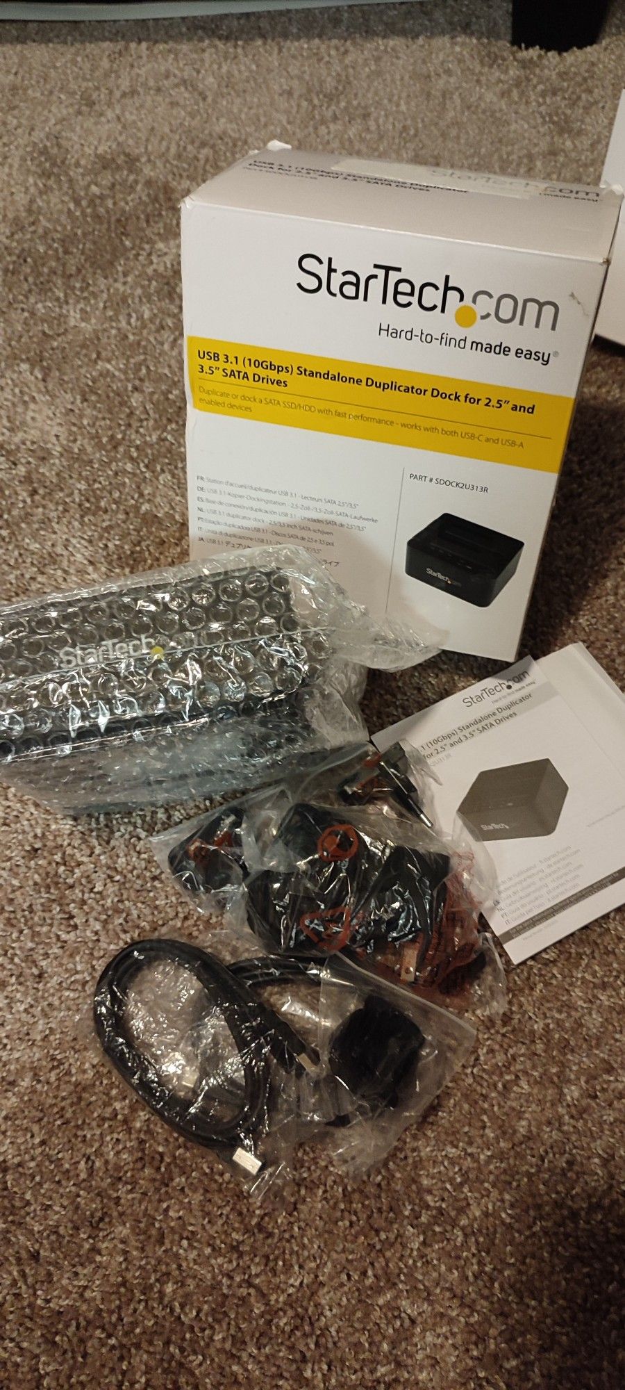 StarTech Standalone Hard Drive Duplicator, External HDD/SSD Cloner, USB ...