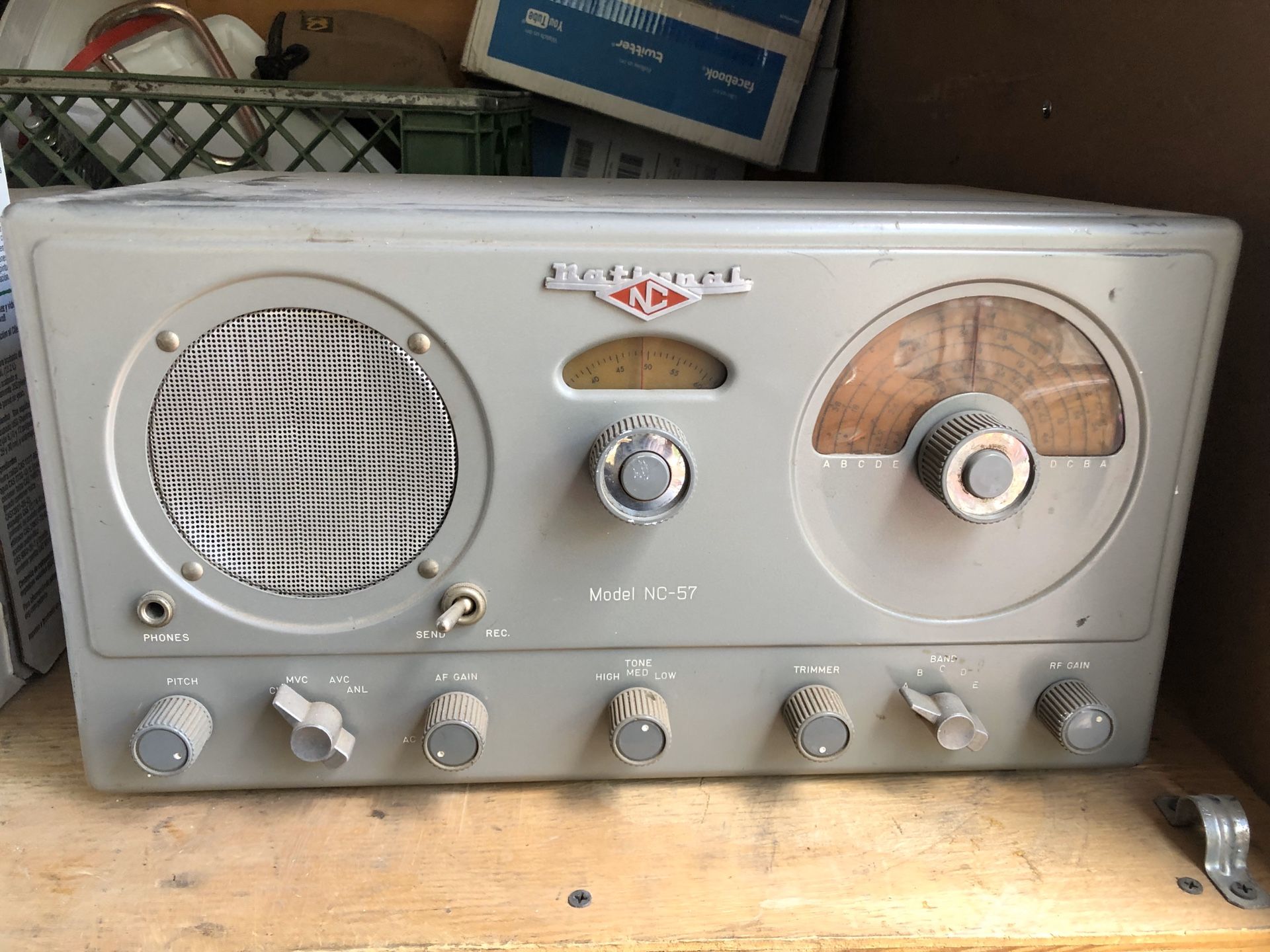 National NC-57 Vintage Shortwave Ham Radio Tube Receiver for Sale in ...