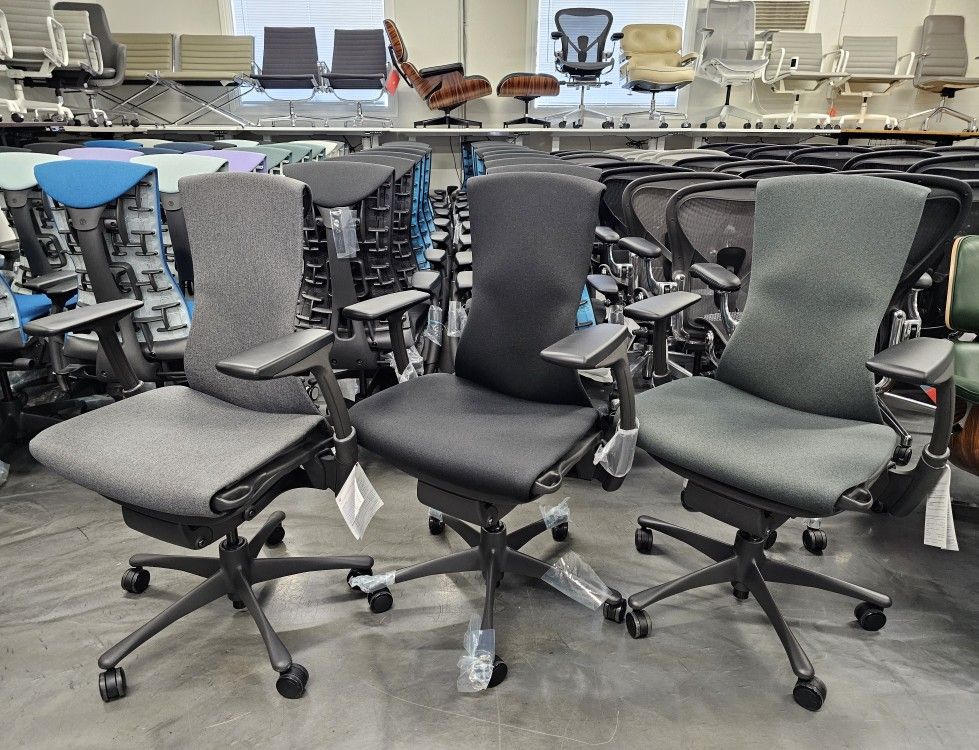 LARGE SELECTION OF HERMAN MILLER EMBODY, AERON, MIRRA, SAYL, COSM ...