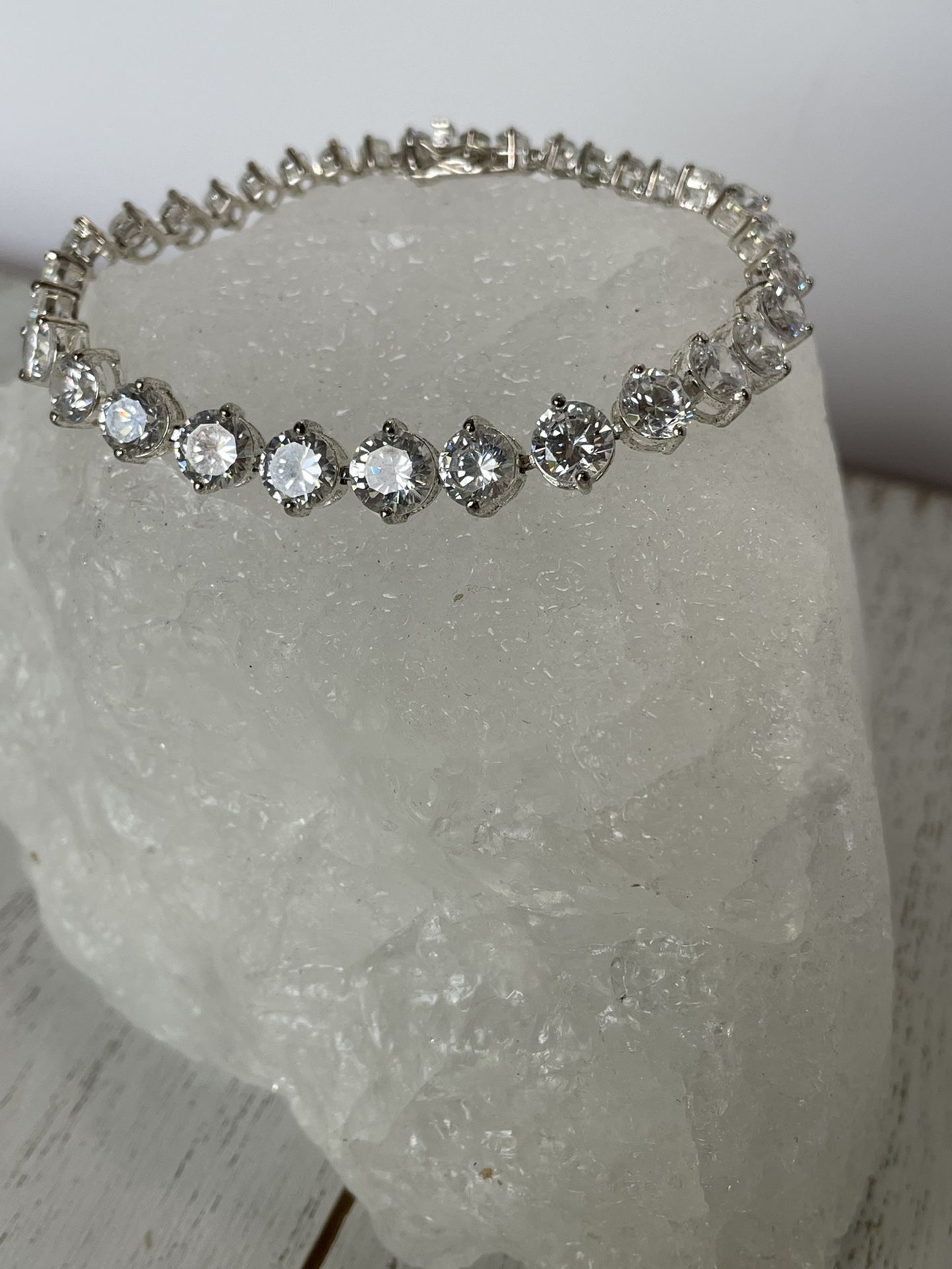 Silver 925 RJ CZ Bracelet 7” Inches Long for Sale in Plainfield, IL ...