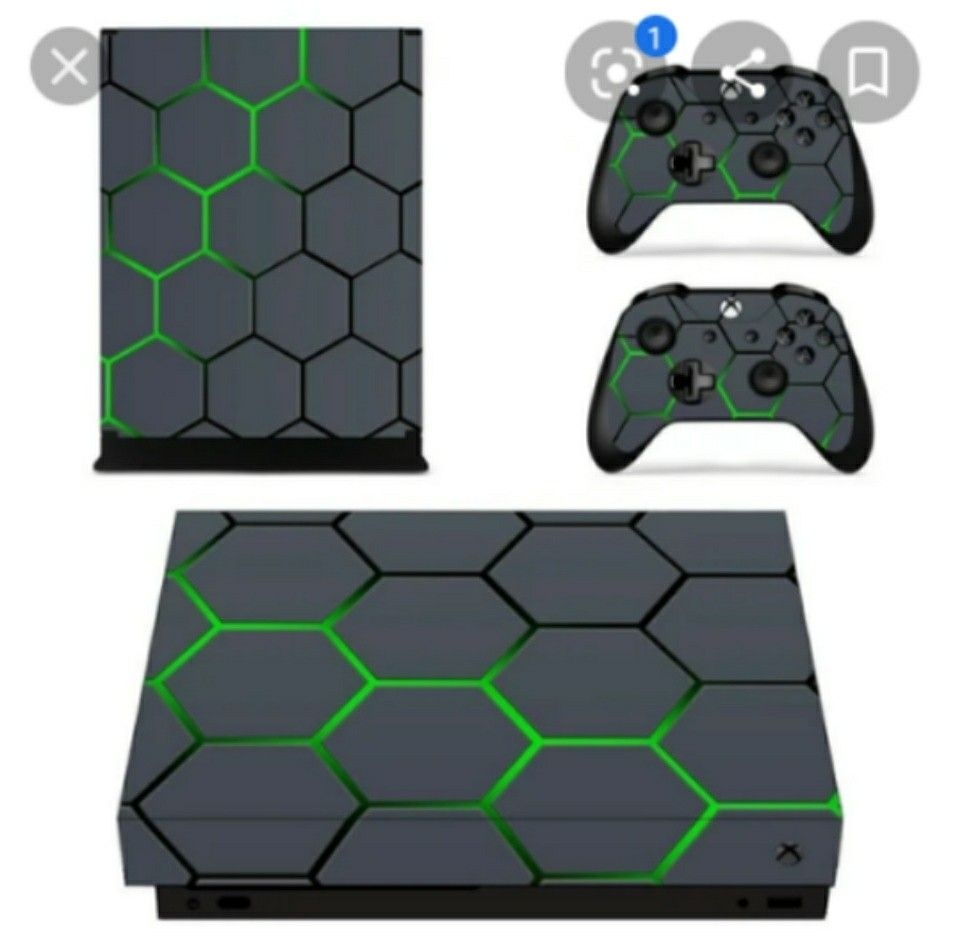 Xbox one X almost brand new! Costomized see through console, custom ...