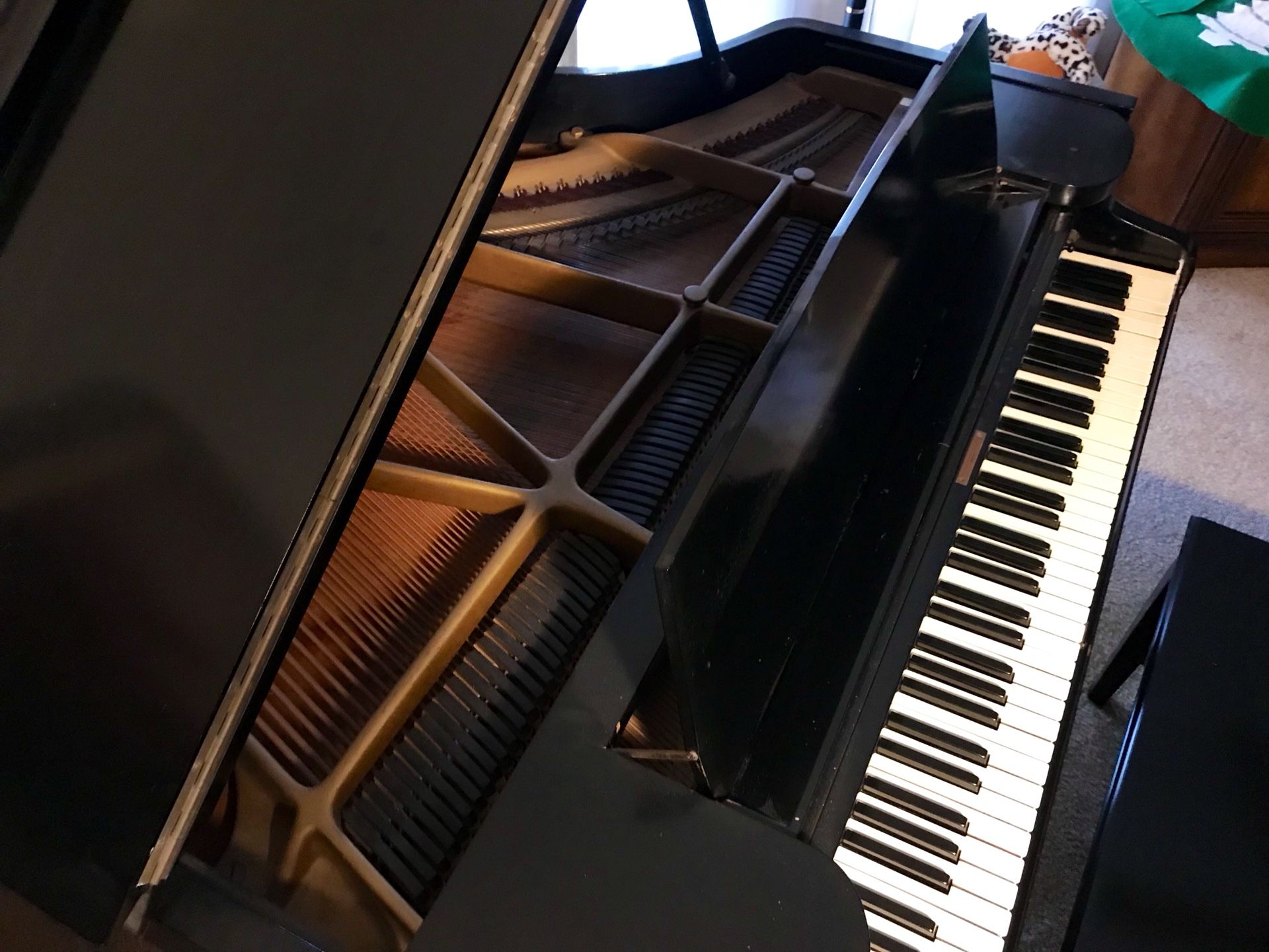 Very rare 1913 Chickering & Sons Baby Grand Piano. Serial number 121888 ...