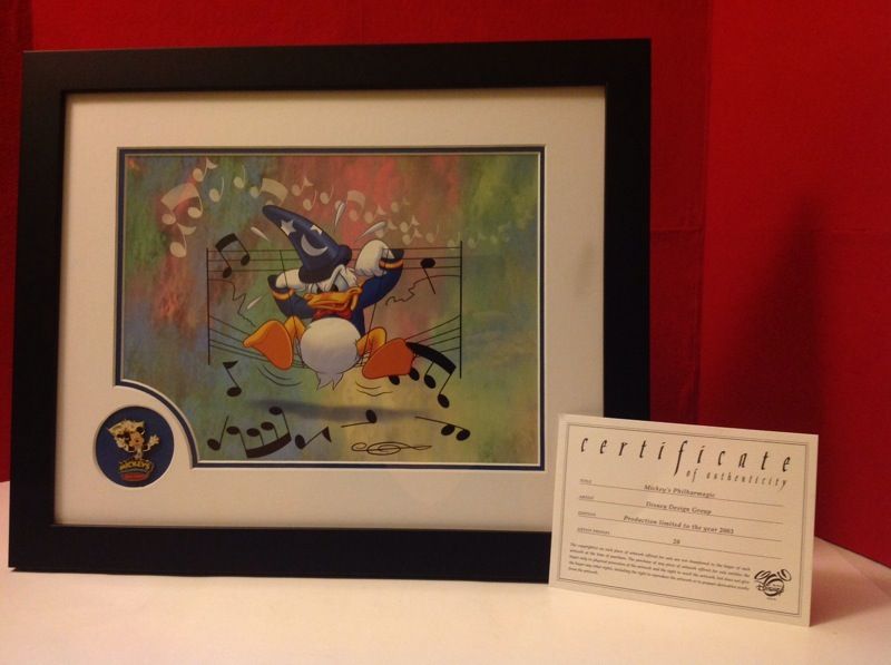 Disney Mickey's Philharmagic Donald Framed Artist Proof & Pin Set w ...