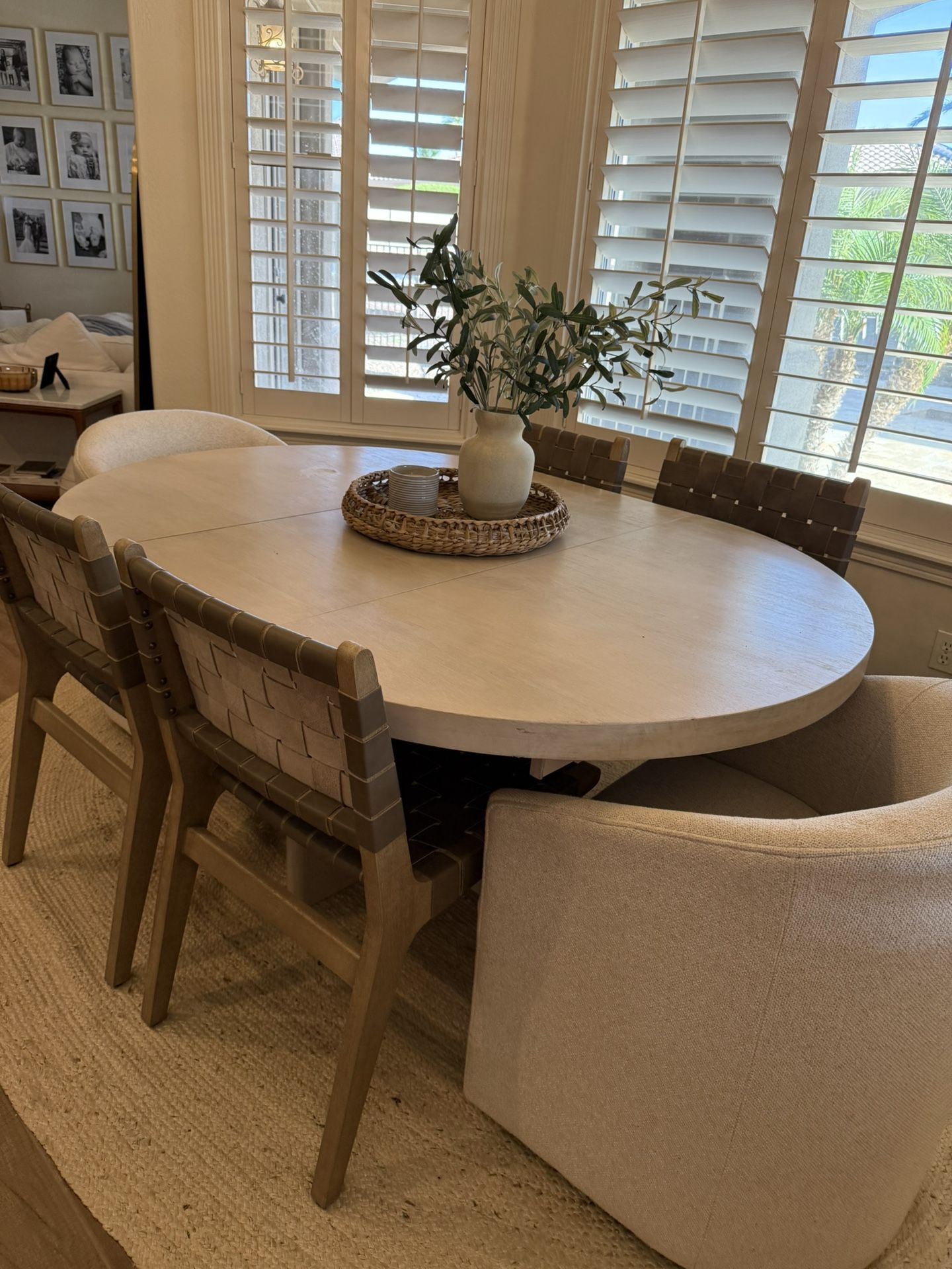 Cayman Round Pedestal Extending Dining Table (48"-66") for Sale in ...