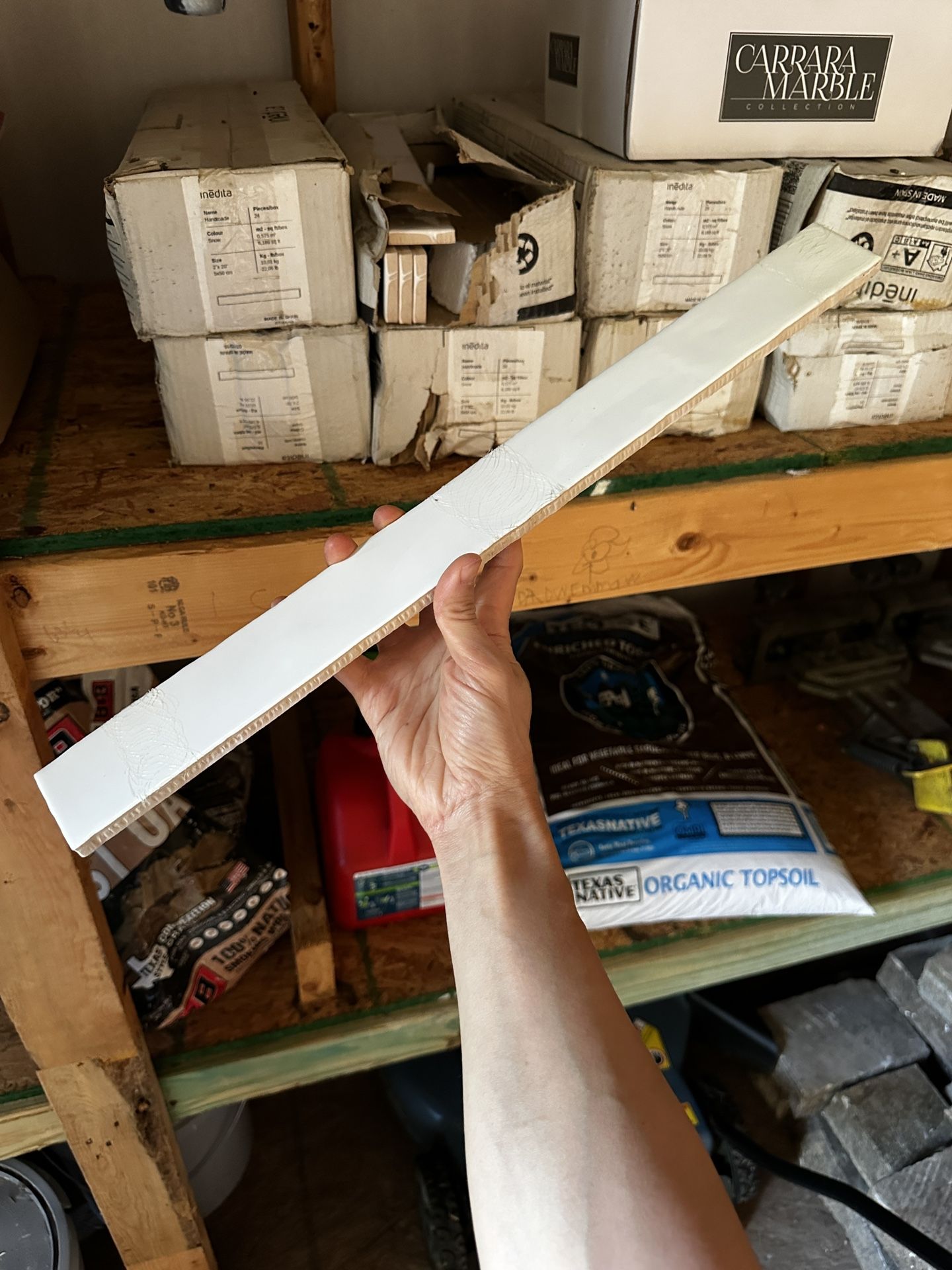 FREE New Inedita Brand White Ceramic Long Skinny Tile for Sale in ...