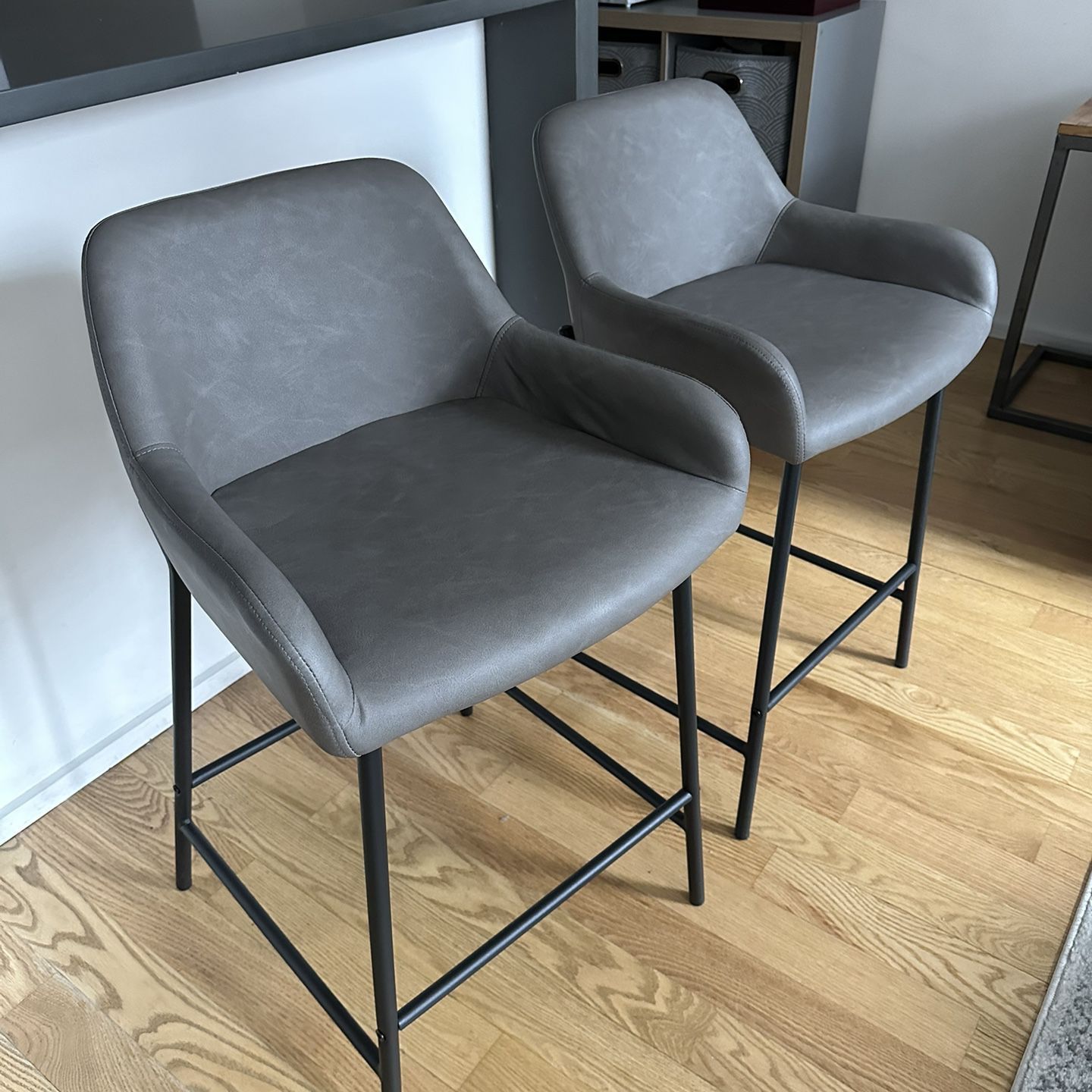 Carbon Loft Galotti Industrial Counter Stools Set of 2 N A Grey for Sale in New York NY OfferUp