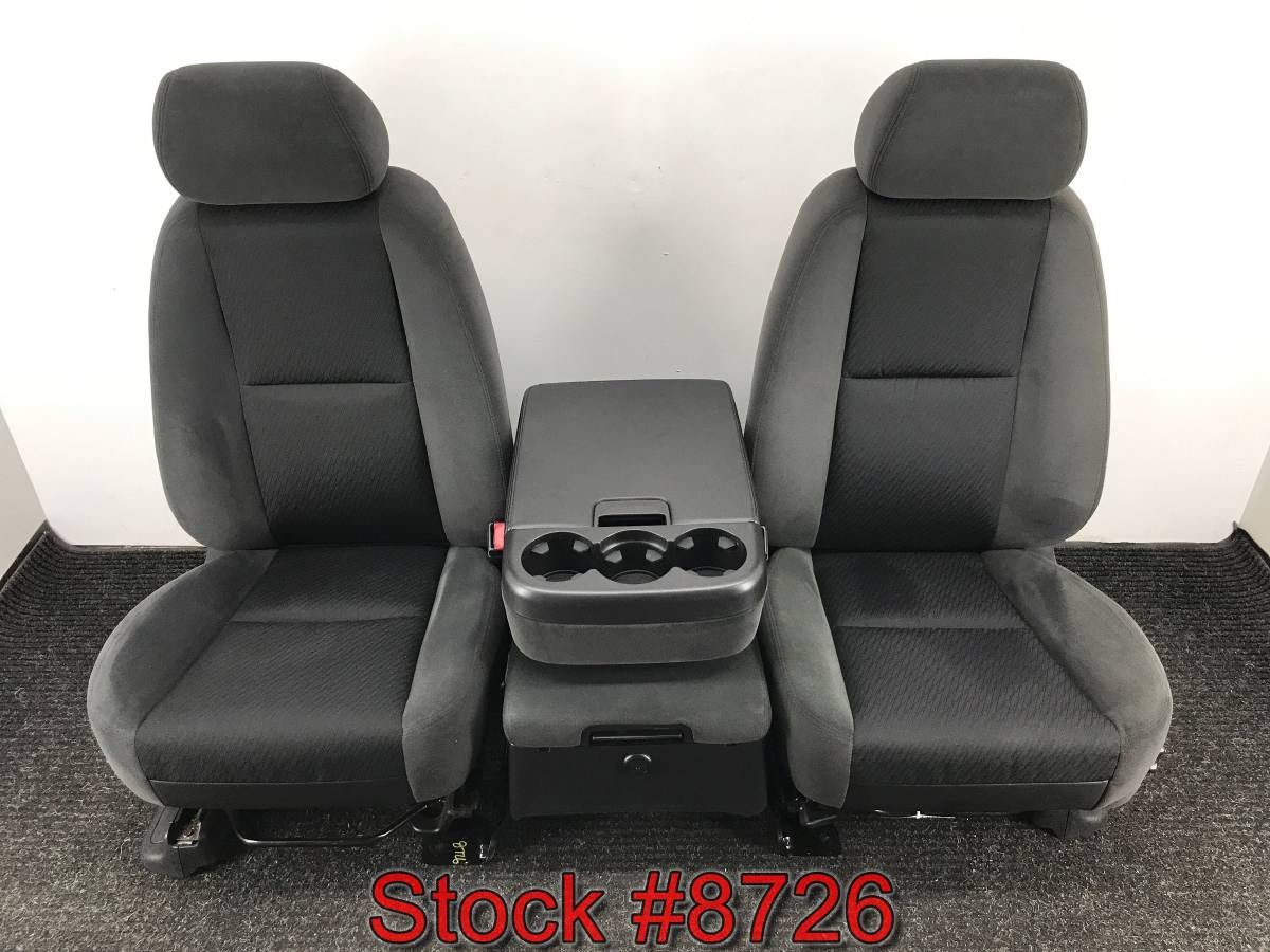 2009 Chevy Silverado 40/20/40 Bench Bucket Console Front Seats Seat ...