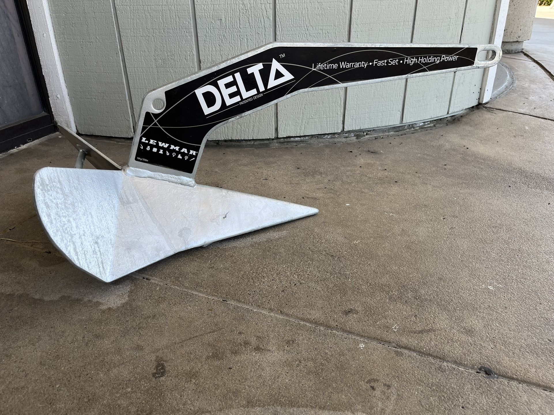 Lewmar Galvanized Delta Fast-Set Anchor (35 lbs) for Sale in San Diego ...