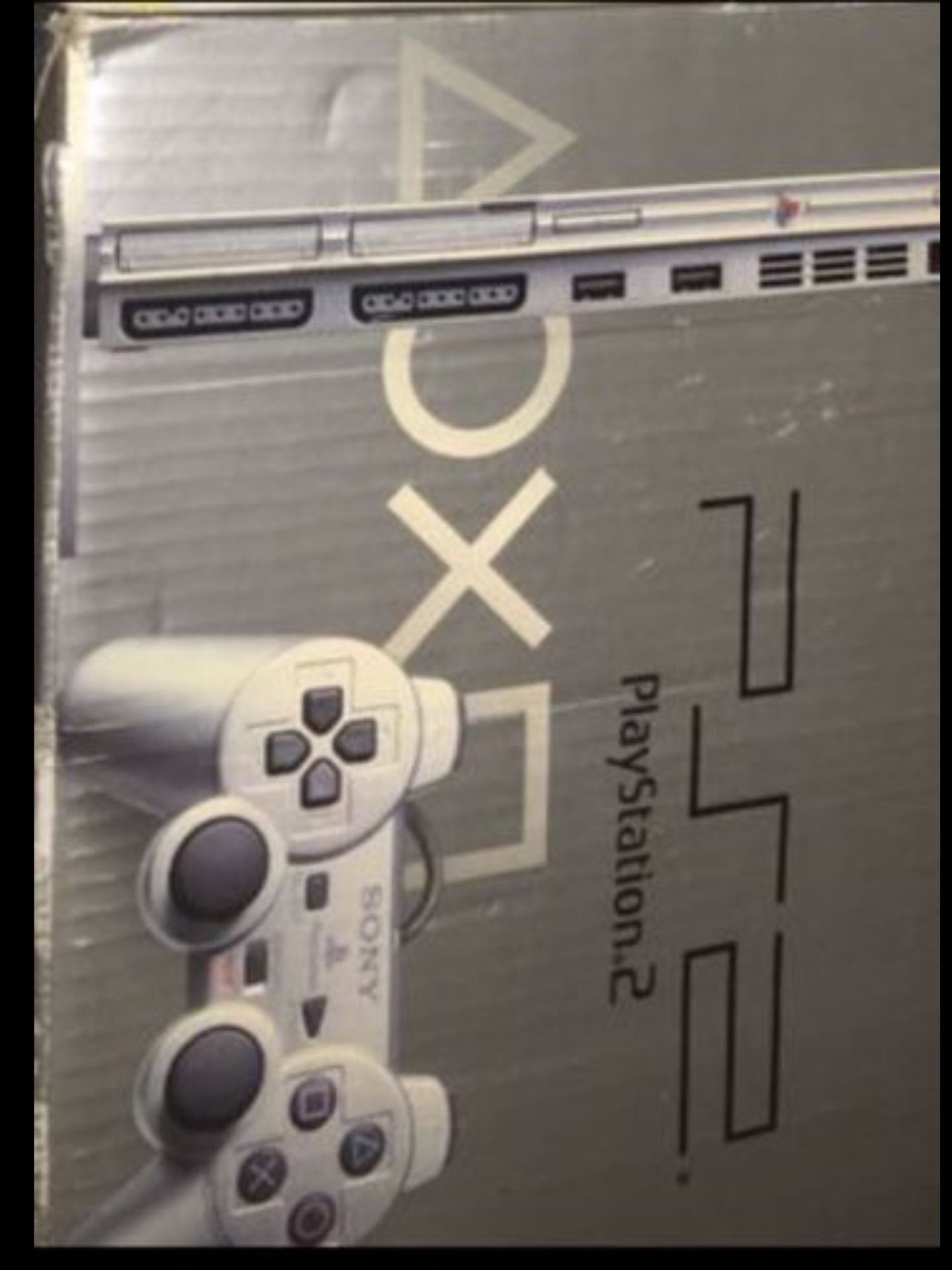 -Platinum Grey PlayStation 2 Video Game System Complete With-In Box ...