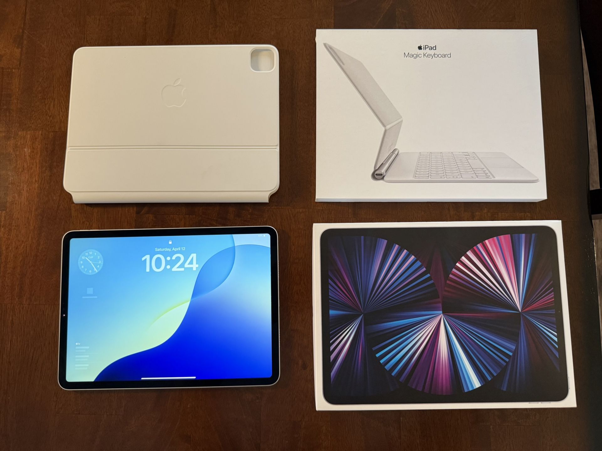 11” iPad Pro - 256GB WiFi - M1 3rd Gen With Apple Magic Keyboard- Like ...