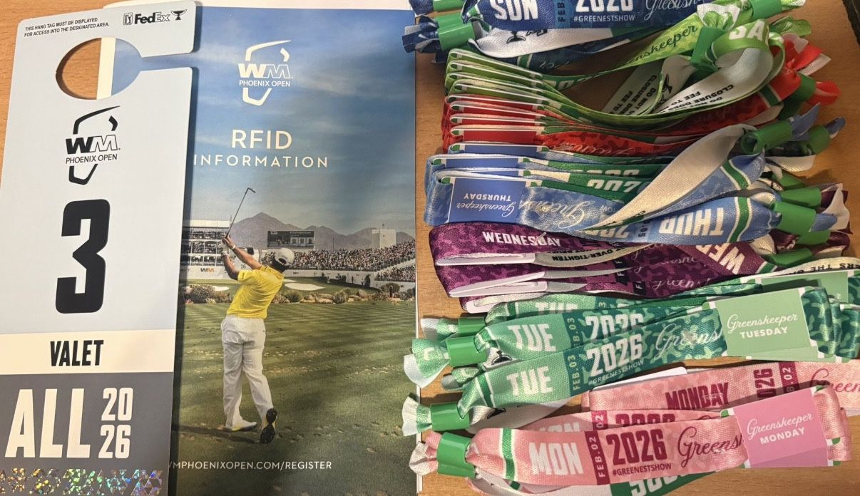 Waste Management Open Greenskeeper Wristbands For SUNDAY wmo ...
