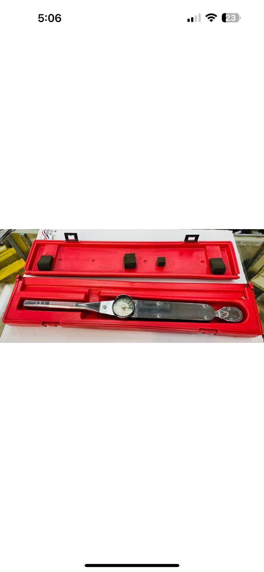 PROTO 6126-2A DIAL TORQUE WRENCH 5449 1/2" DRIVE 50-250 FT. LBS. IN ...