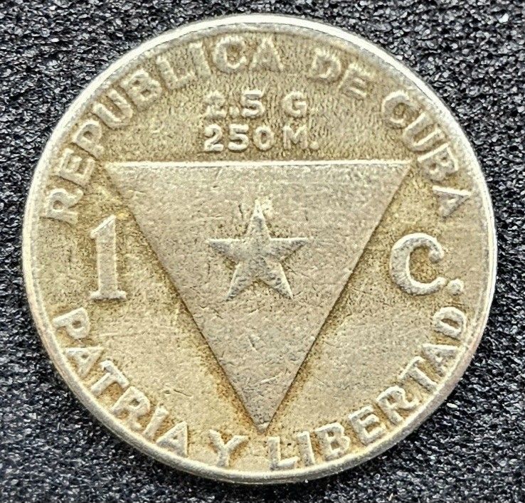 1 Centavo 1958 Patria y Libertad Cuban Coin Moneda de Cuba for Sale in ...
