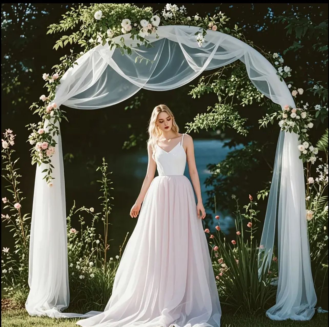 2 pieces of White Wedding Arch Drape Kit for Sale in Lemon Grove, CA ...