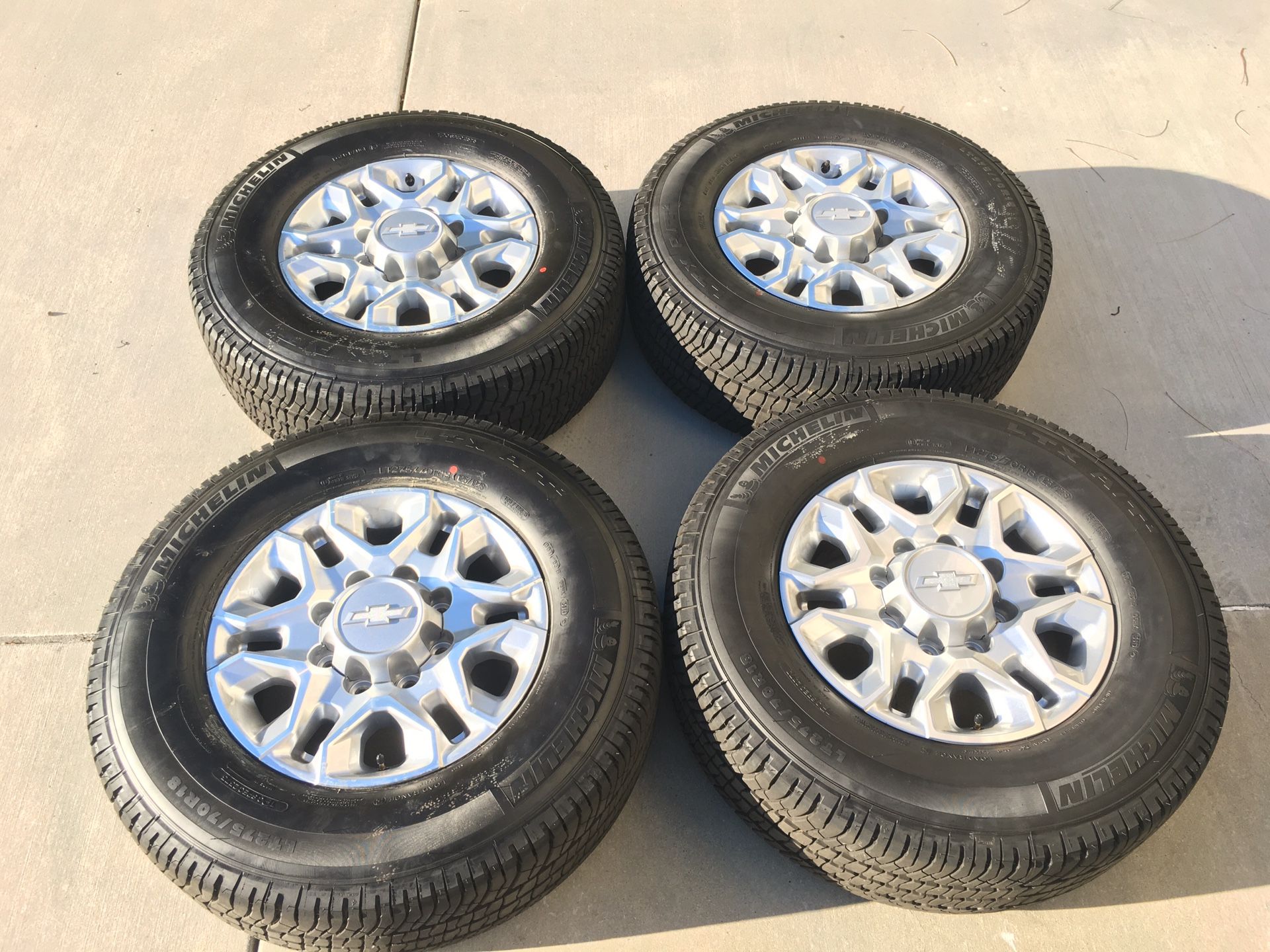 2020 Chevy Silverado Wheels and NEW Michelin LTX A/T2 Tires for Sale in ...