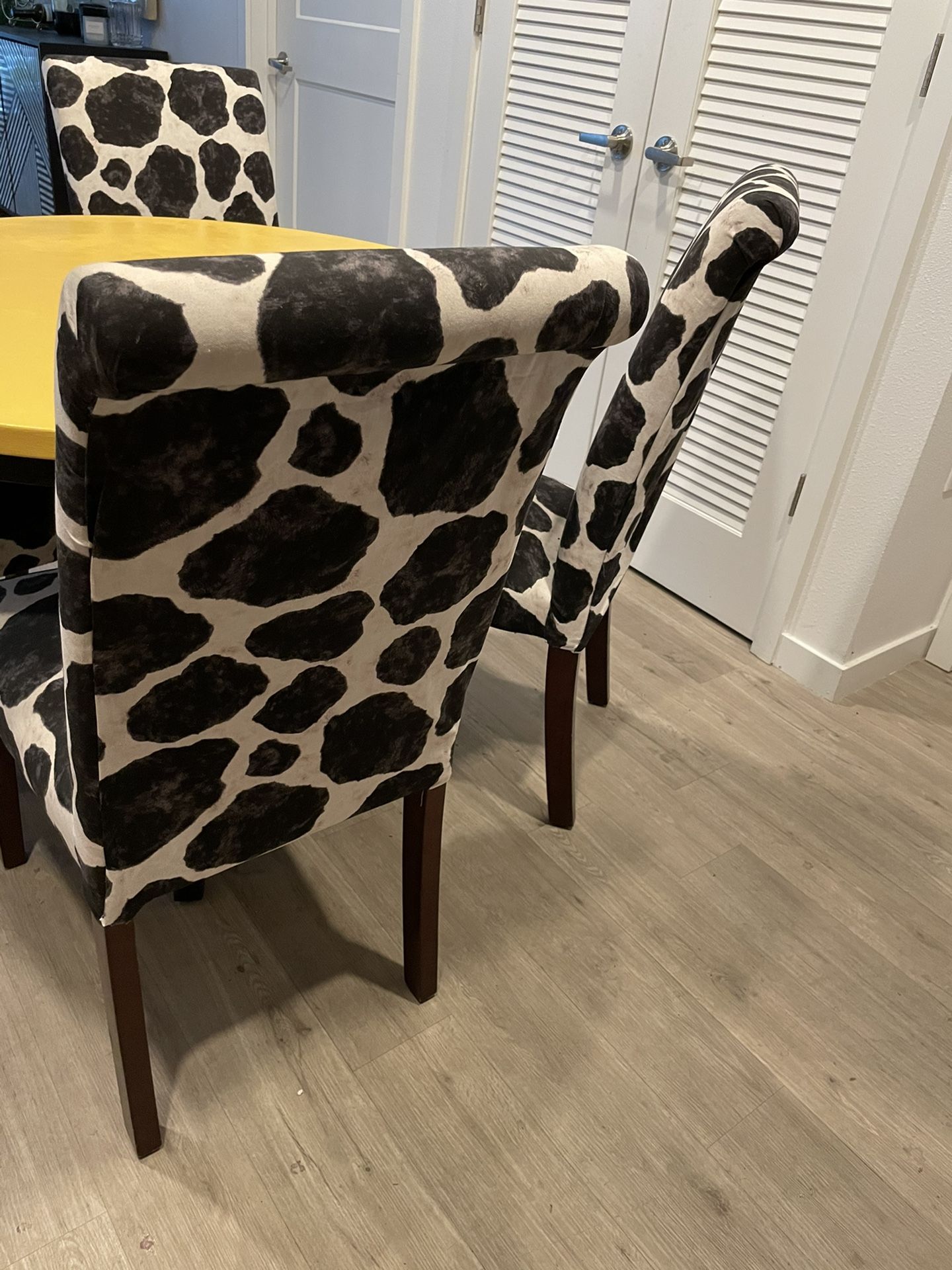 Animal Print Dining Room Chairs