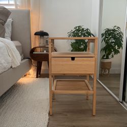 IKEA Bamboo Nightstand for Sale in Miami Beach FL OfferUp