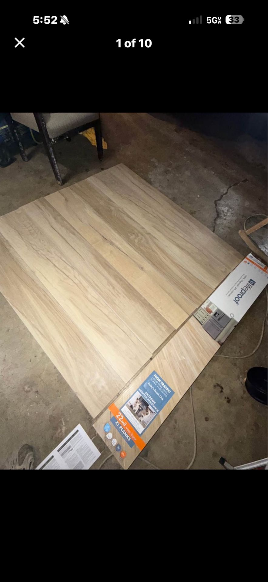 Lifeproof Bailey's Beach Oak 22MILx8.7in.Wx59in. Waterproof Luxury ...