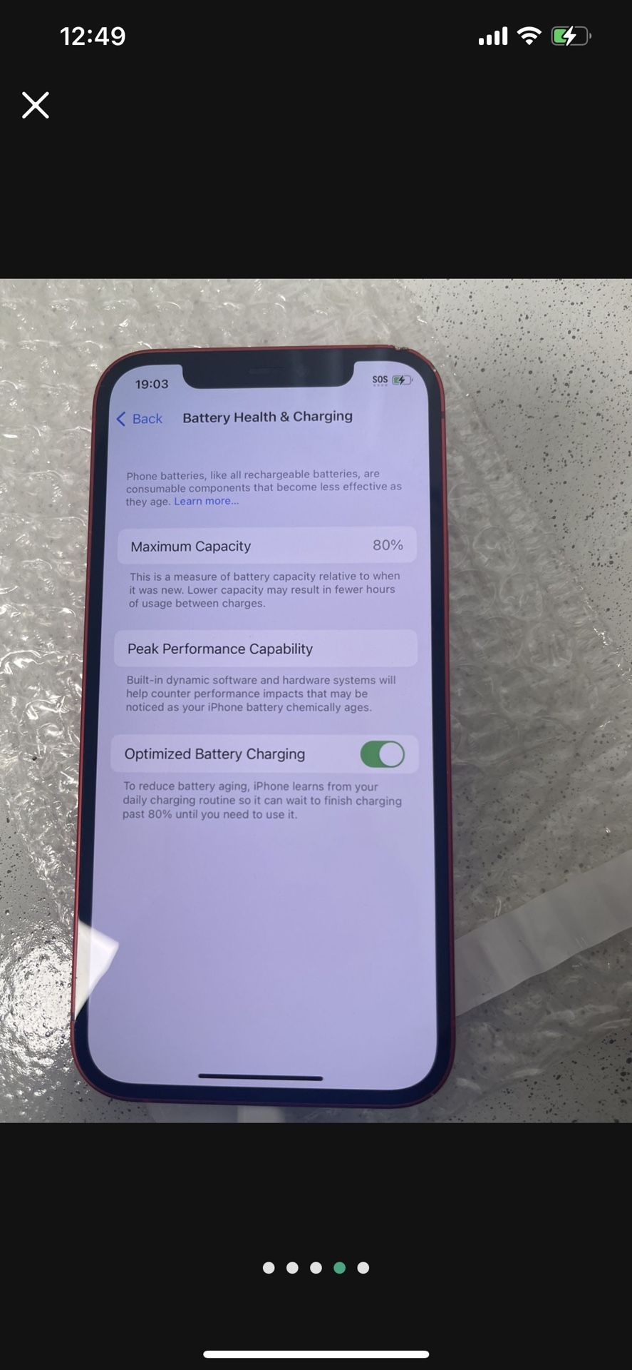 Red iPhone 12 (regular )64gb Any Carrier Unlocked Works overseas for ...