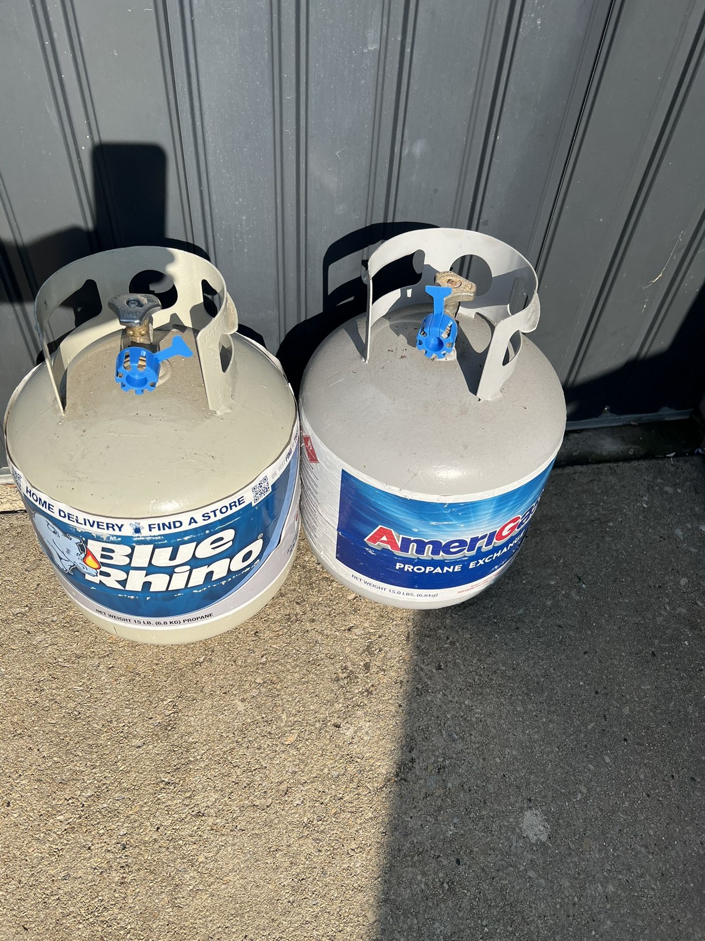 2 Full Propane Gas Tanks, Lowest Price Anywhere, 100% Full for Sale in ...