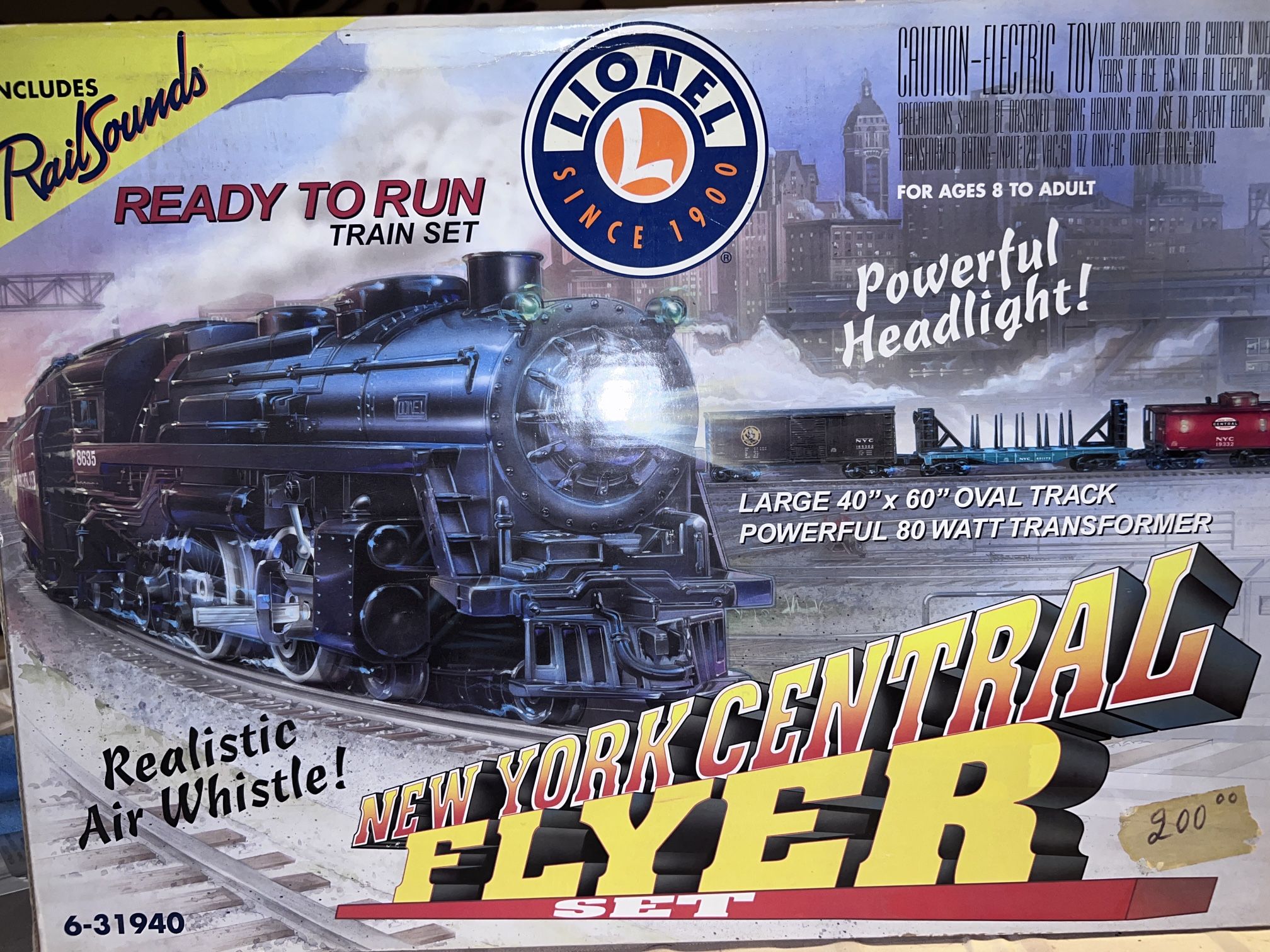 Lionel New York Central Flyer RTR Train Set 6-31940 Mint!! for Sale in ...