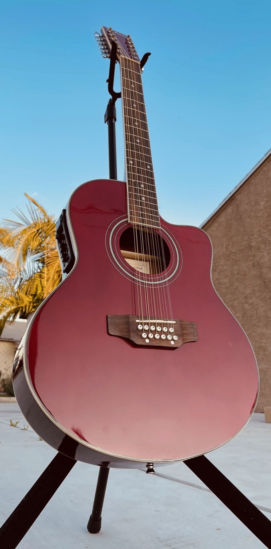 12 String Electric Acoustic Guitar (requinto) guitarra de 12 cuerdas ...