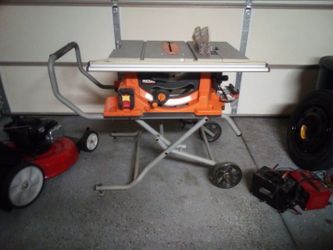 Ridgid R4513 Heavy Duty 10 Portable Table Saw With Stand Like New For ...
