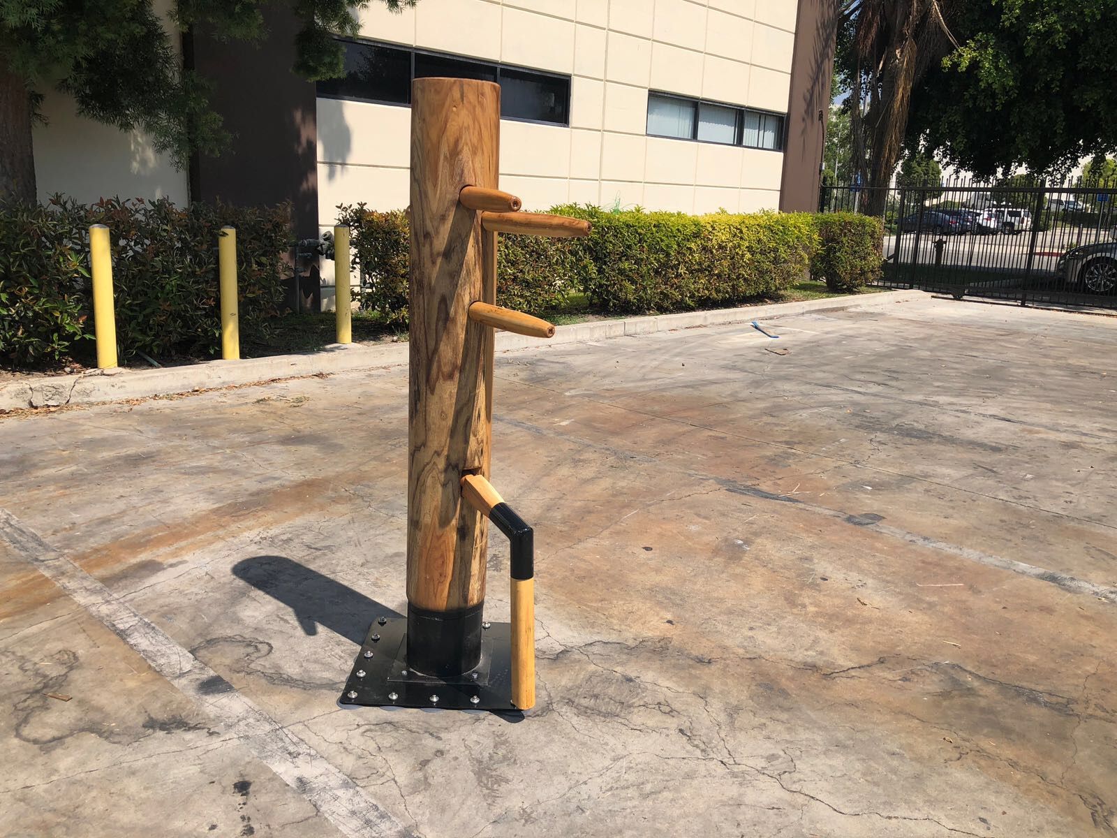 Wing chun wooden training wood dummy with suction cup base for Sale in ...