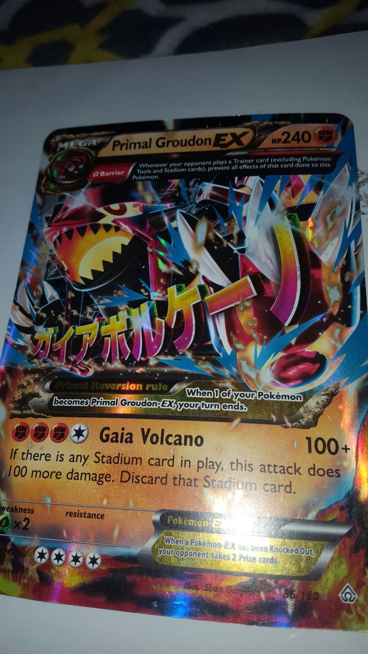 Pokemon Mega Groudon Card