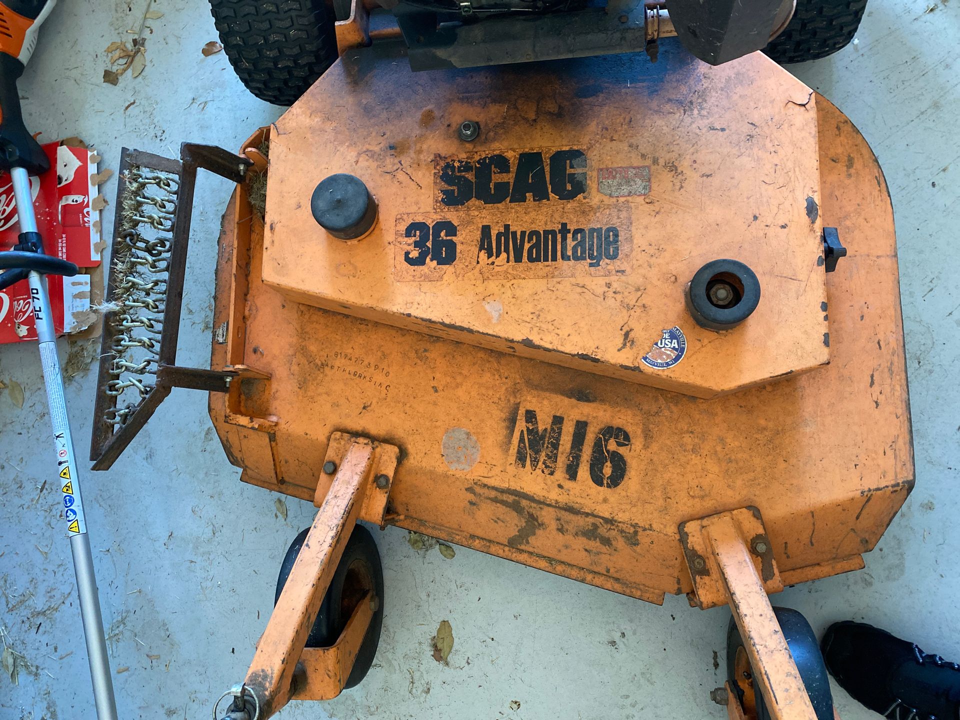 36” Scag Walk behind mower with sulky for Sale in Keller, TX - OfferUp