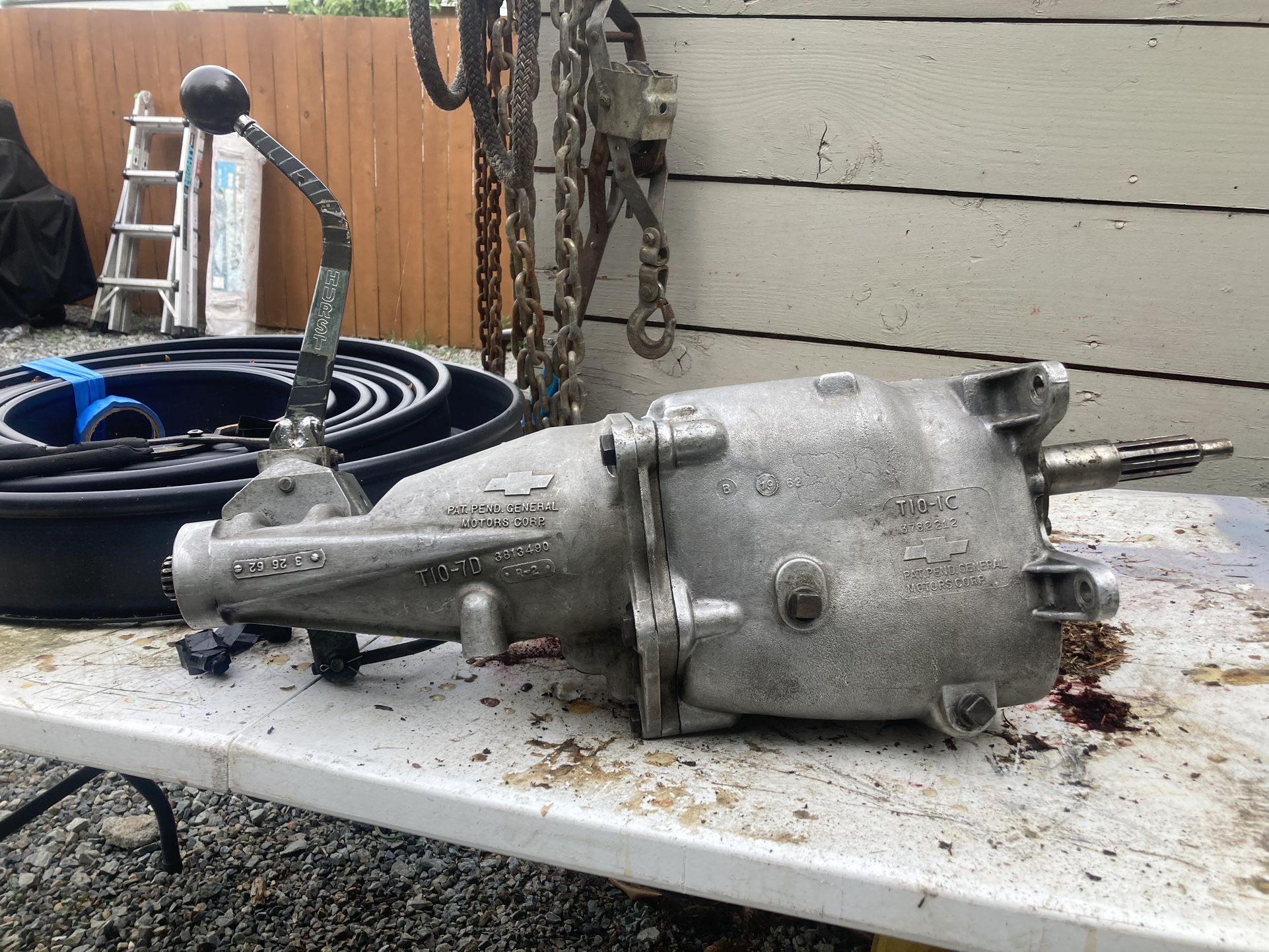 Borg Warner T10 4 Speed Transmission W/ Hurst Shifter for Sale in ...