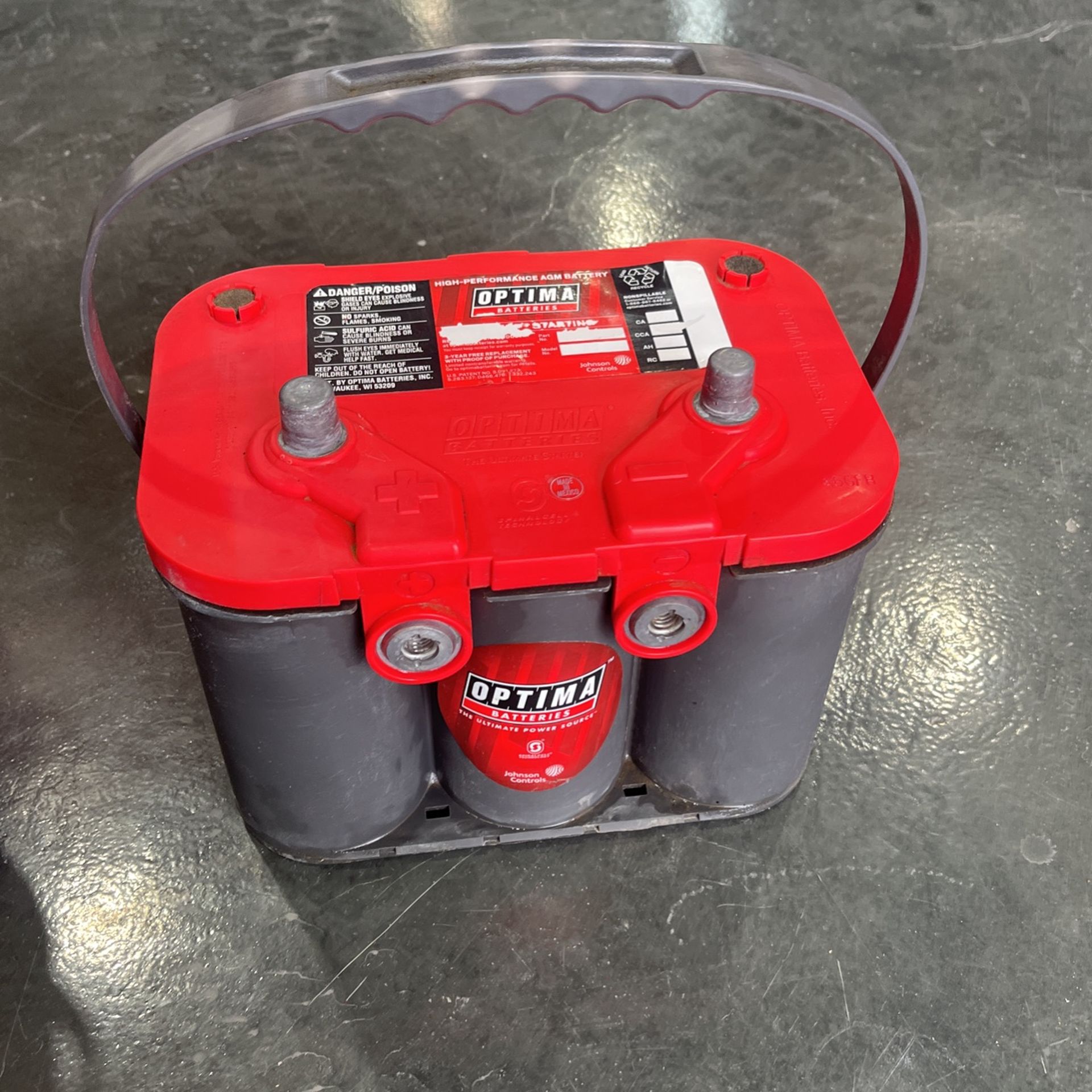 Optima Red Top 2 Deep Cycle Starting Battery Batteries for Sale in Las ...
