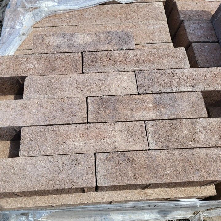 3X12 CEMENT BRICK PAVERS $160 PER PALLET 4"- INCH THICK PAVERS (66 ...