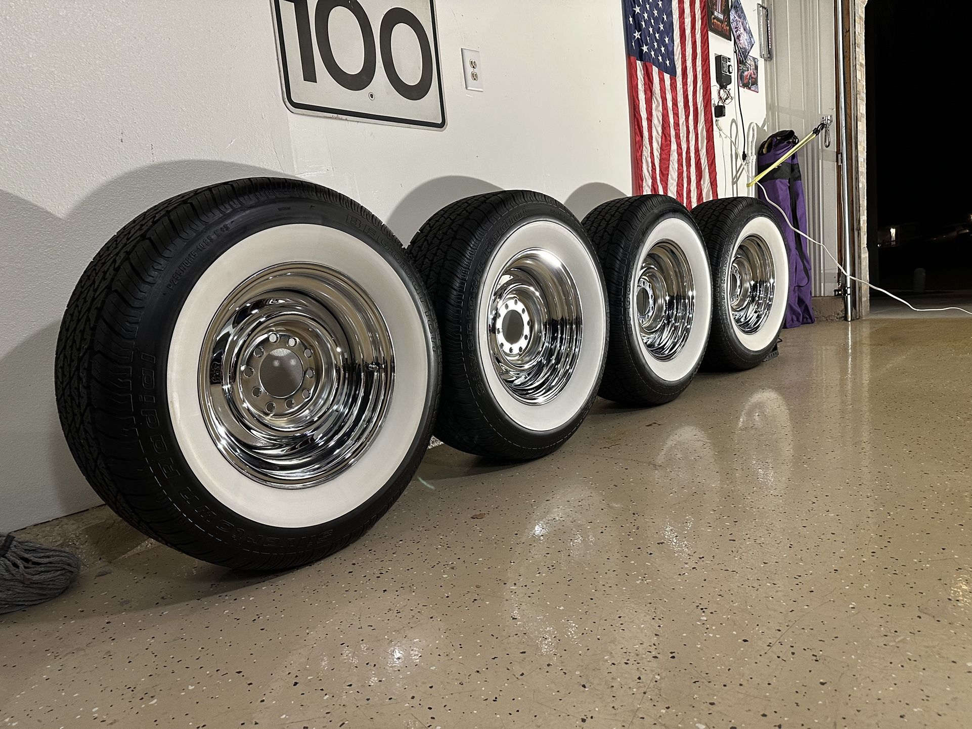 Smoothie Wheels & White Wall BF Goodrich Tires With Only 200 Miles for ...
