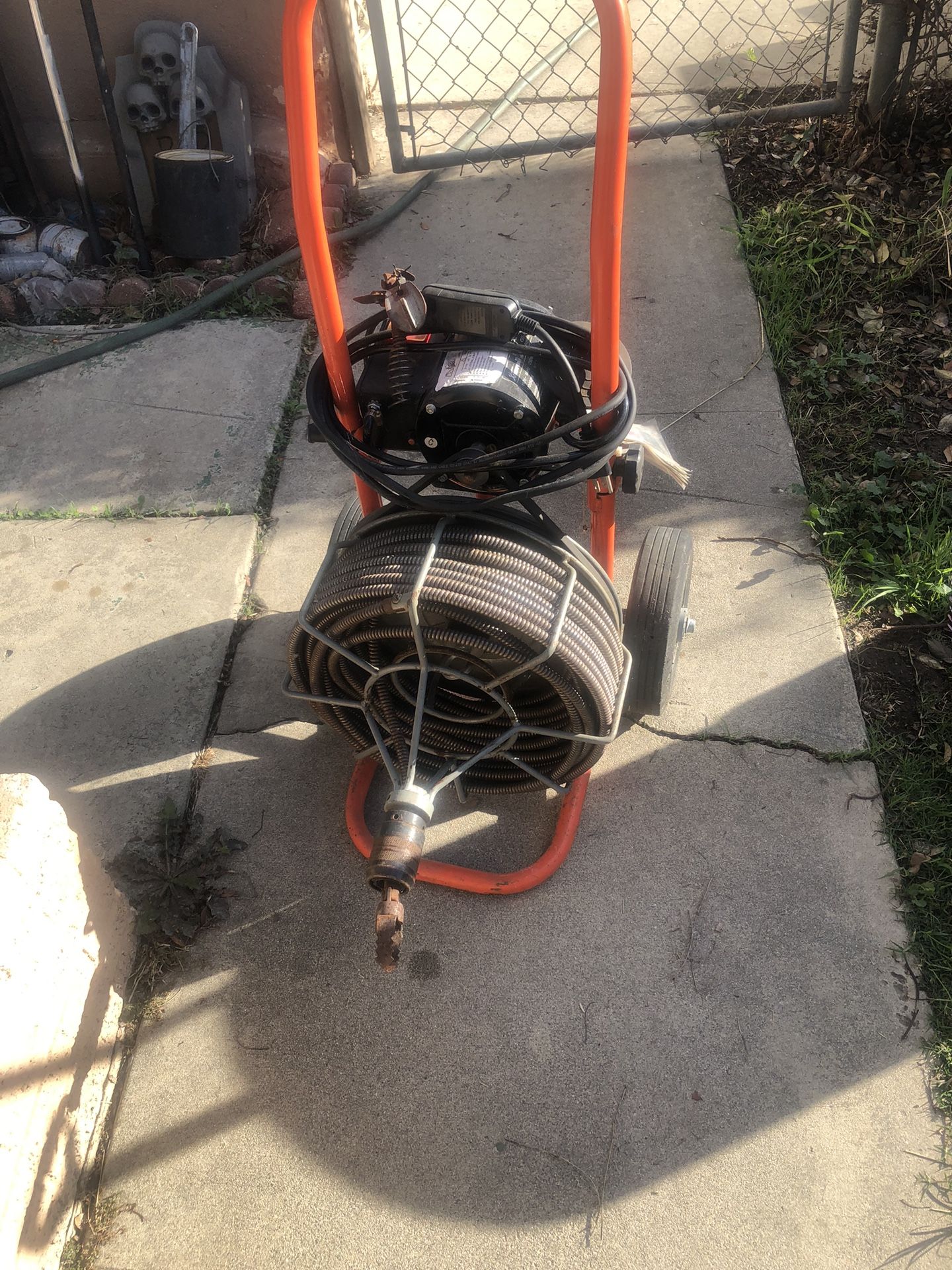 General Wire Easy Rooter Junior Sewer Cleaner W 75’x1/2” Cable New ...