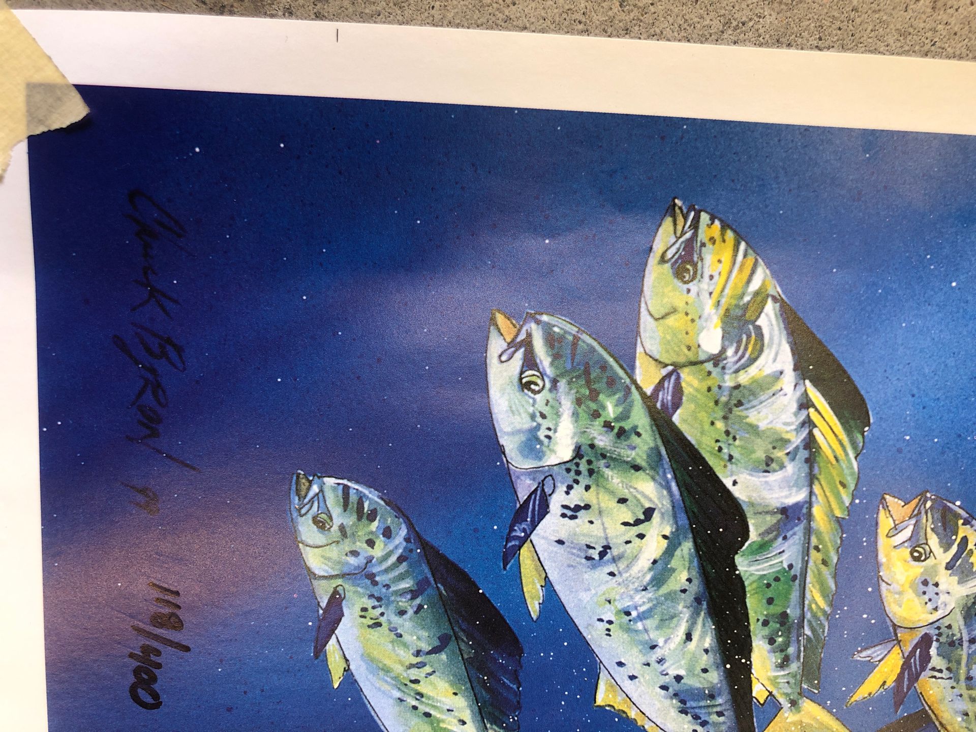 Chuck Byron fighting Lithograph “Predators” signed print w certificate ...