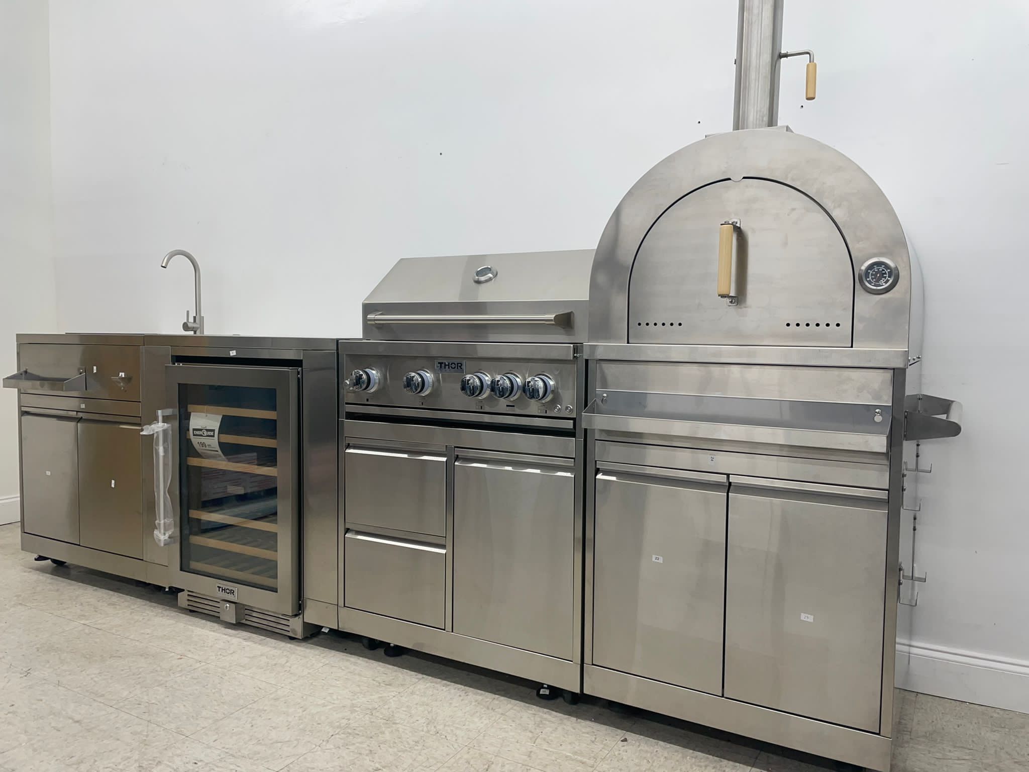 Outdoor Kitchen BBQ Grill With Rotisserie Credit Offer 10 Down for Sale ...