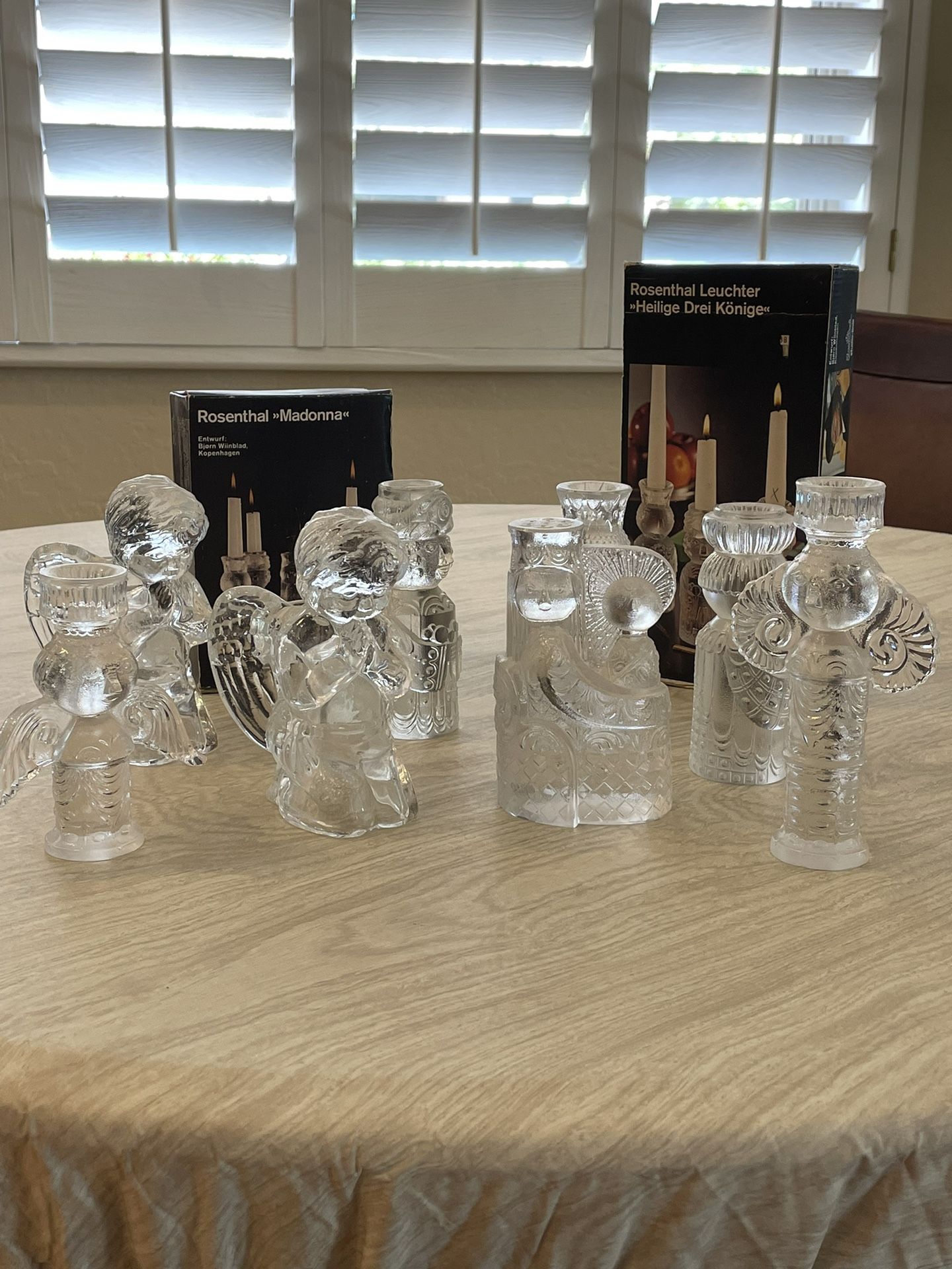 Bjorn Wiinblad Rosenthal Studio Lead Crystal Nativity Scene for Sale in ...