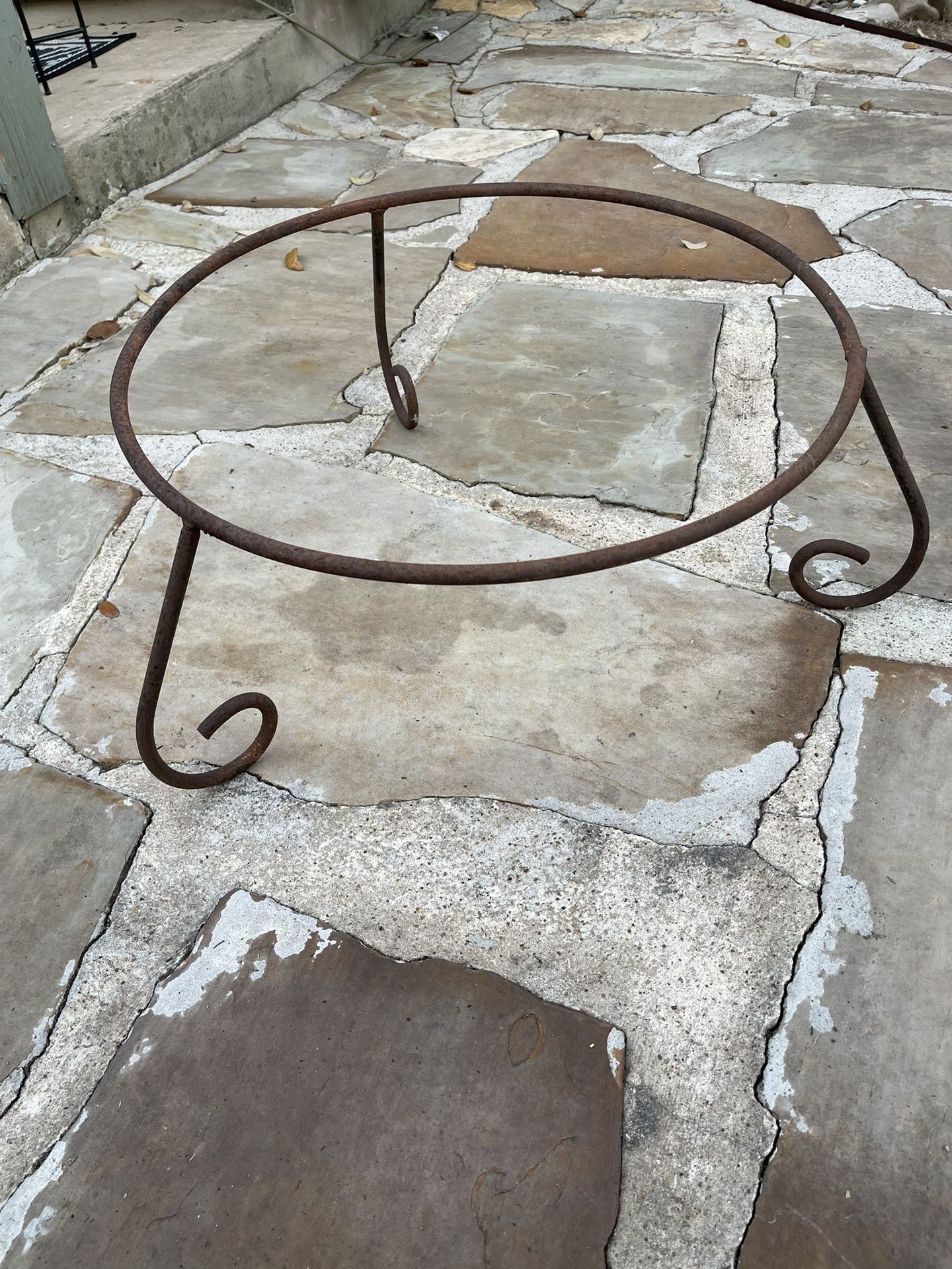 Wrought Iron Chiminea Stand Or Fire-pit Stand for Sale in San Antonio ...