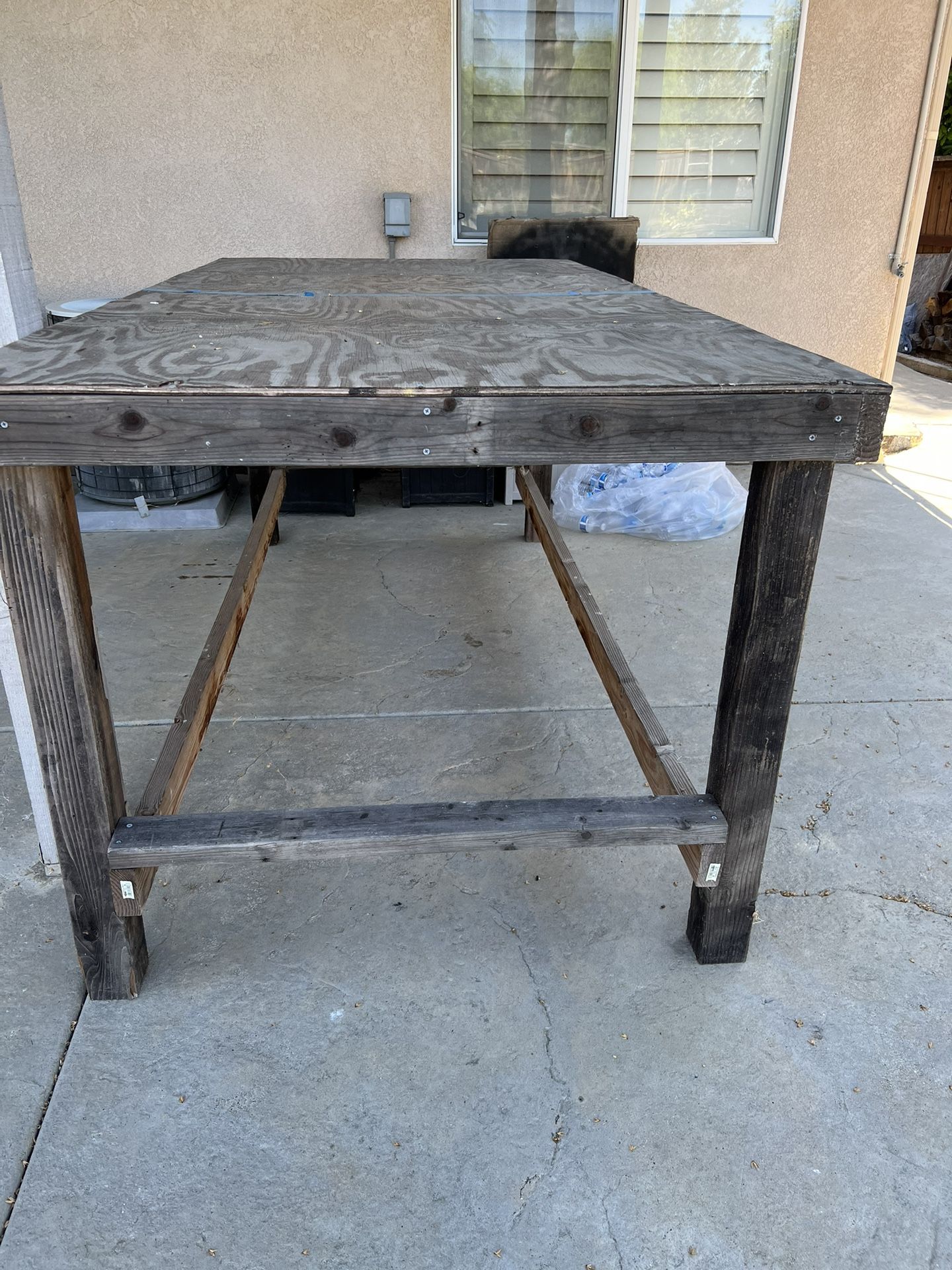 Large Wood Work Table for Sale in Temecula, CA - OfferUp