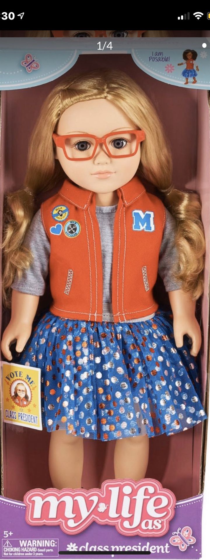 My Life As 18 Poseable Class President Doll Blonde Hair For Sale In