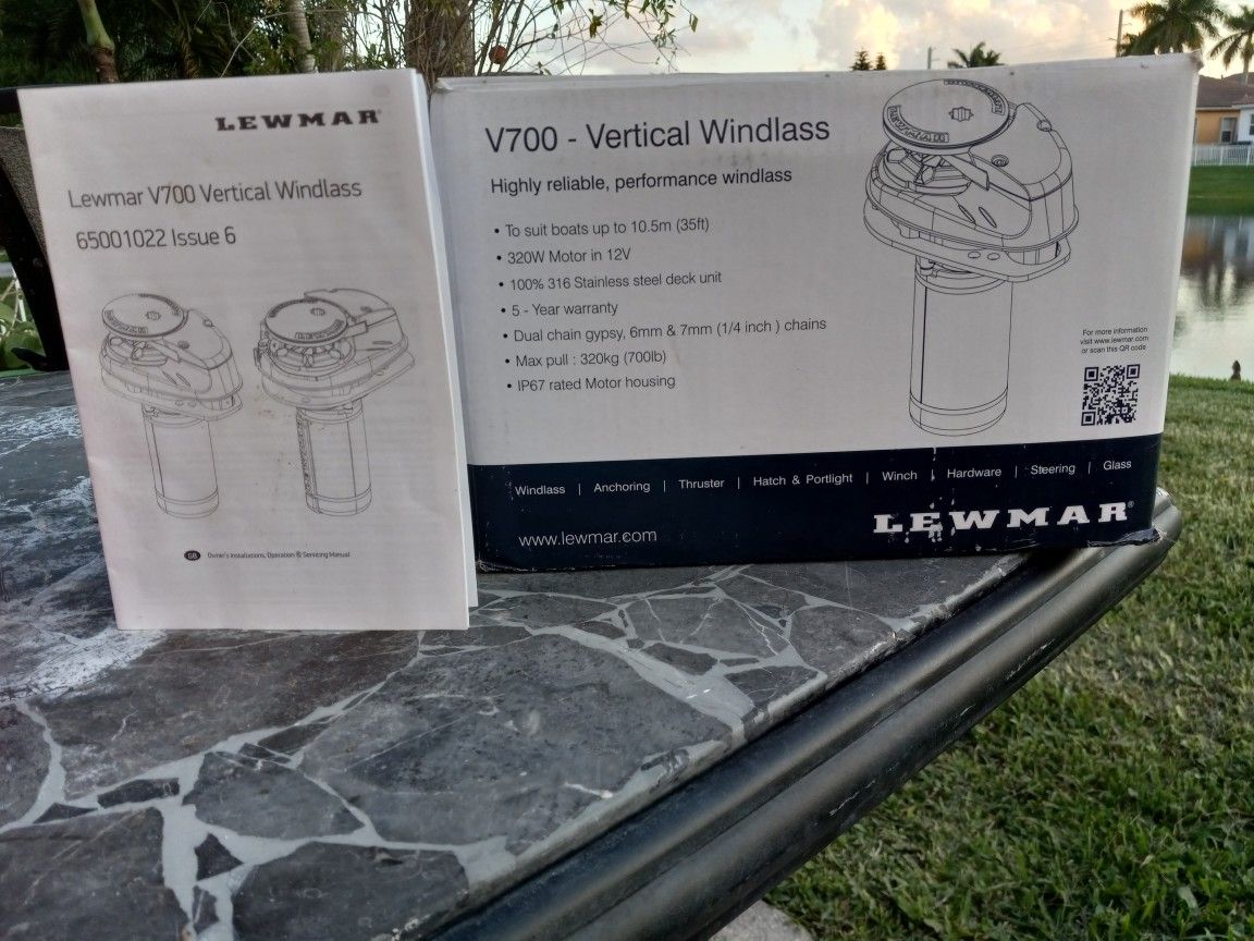 V700- Lewmar Vertical Windlass Anchor Winch for Sale in Homestead, FL ...