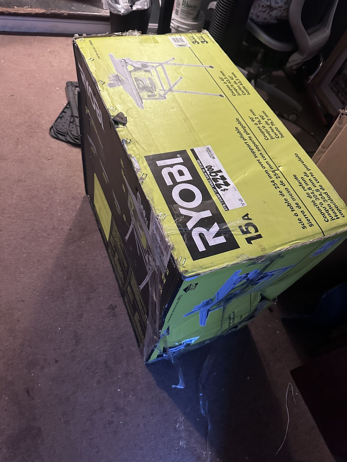 Ryobi 15 Amp 10 in. Compact Portable Corded Jobsite Table Saw with ...