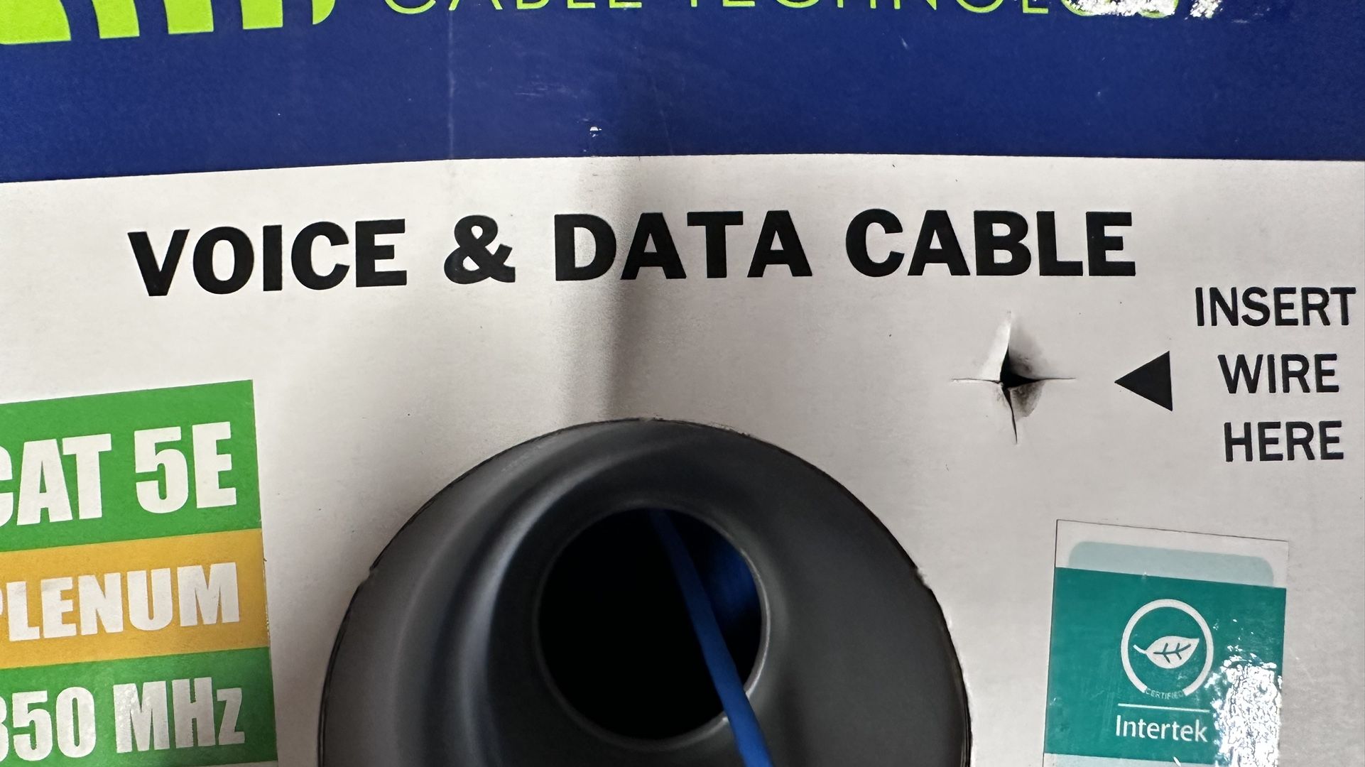 Syston Cable Cat5E 4pr 24awg Unshielded Plenum Ethernet Cable 1008-PB ...
