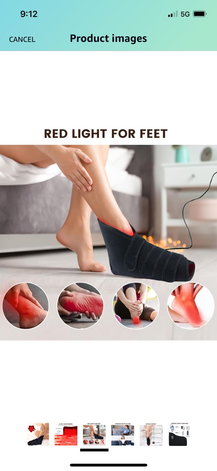 Red Light for Feet 165LEDs Near Infrared Light Shoe 660 & 850nm ...
