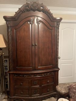 Ashley furniture north shore armoire store