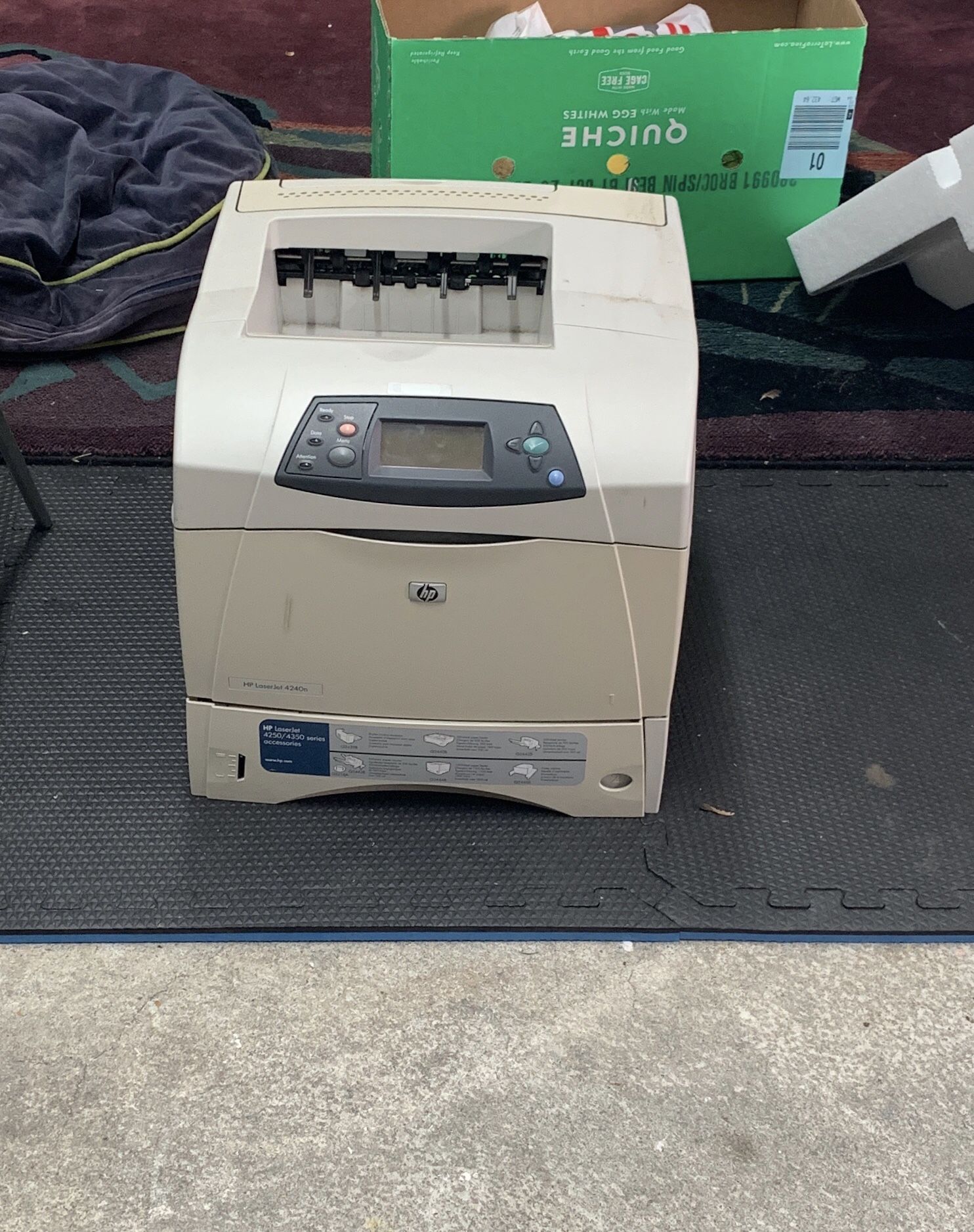 HP LaserJet printer 4240 Laser Jet in working condition. Has some ink ...