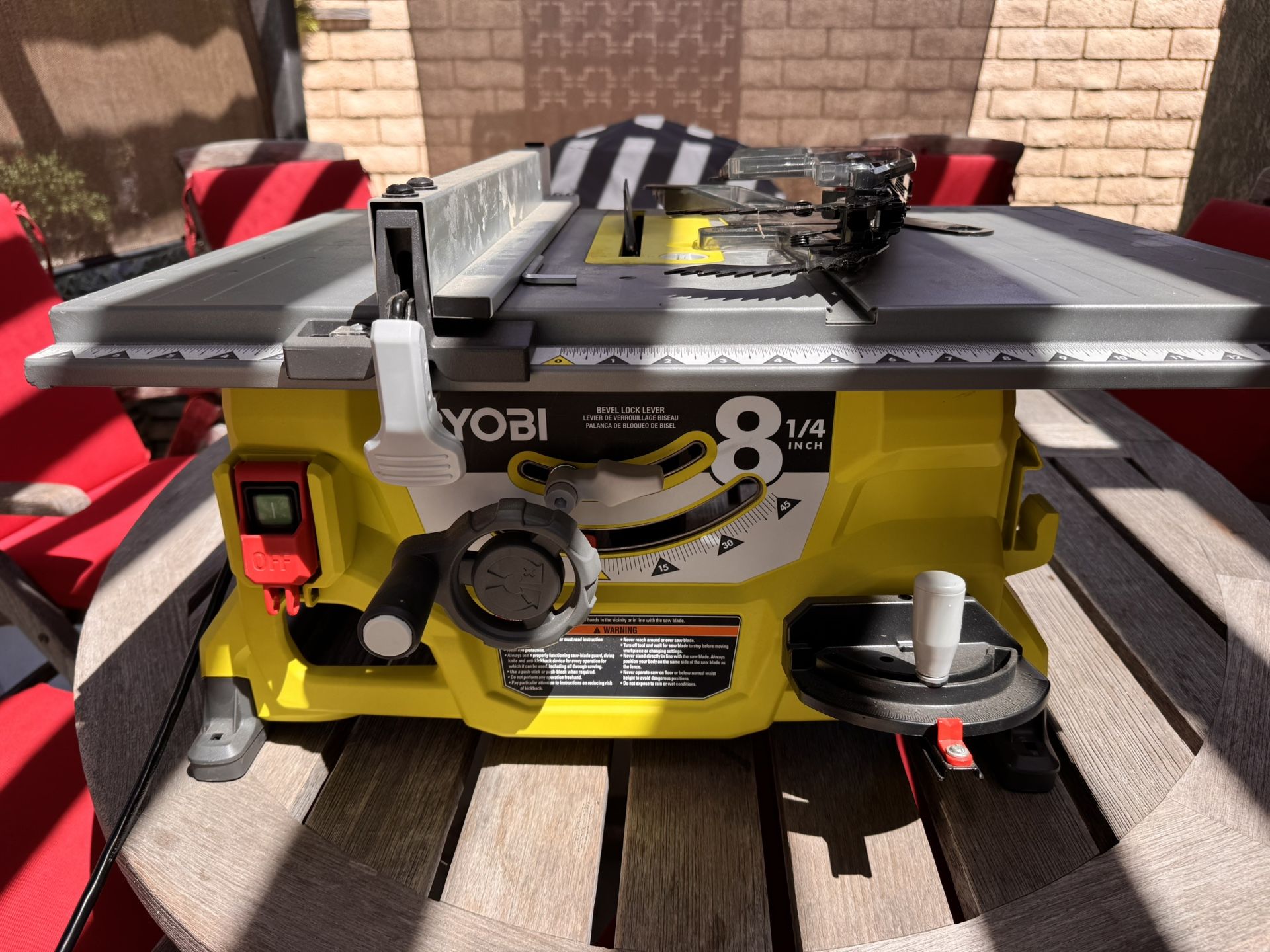 RYOBI 13 Amp 8-1/4 in. Compact Portable Corded Jobsite Table Saw for ...