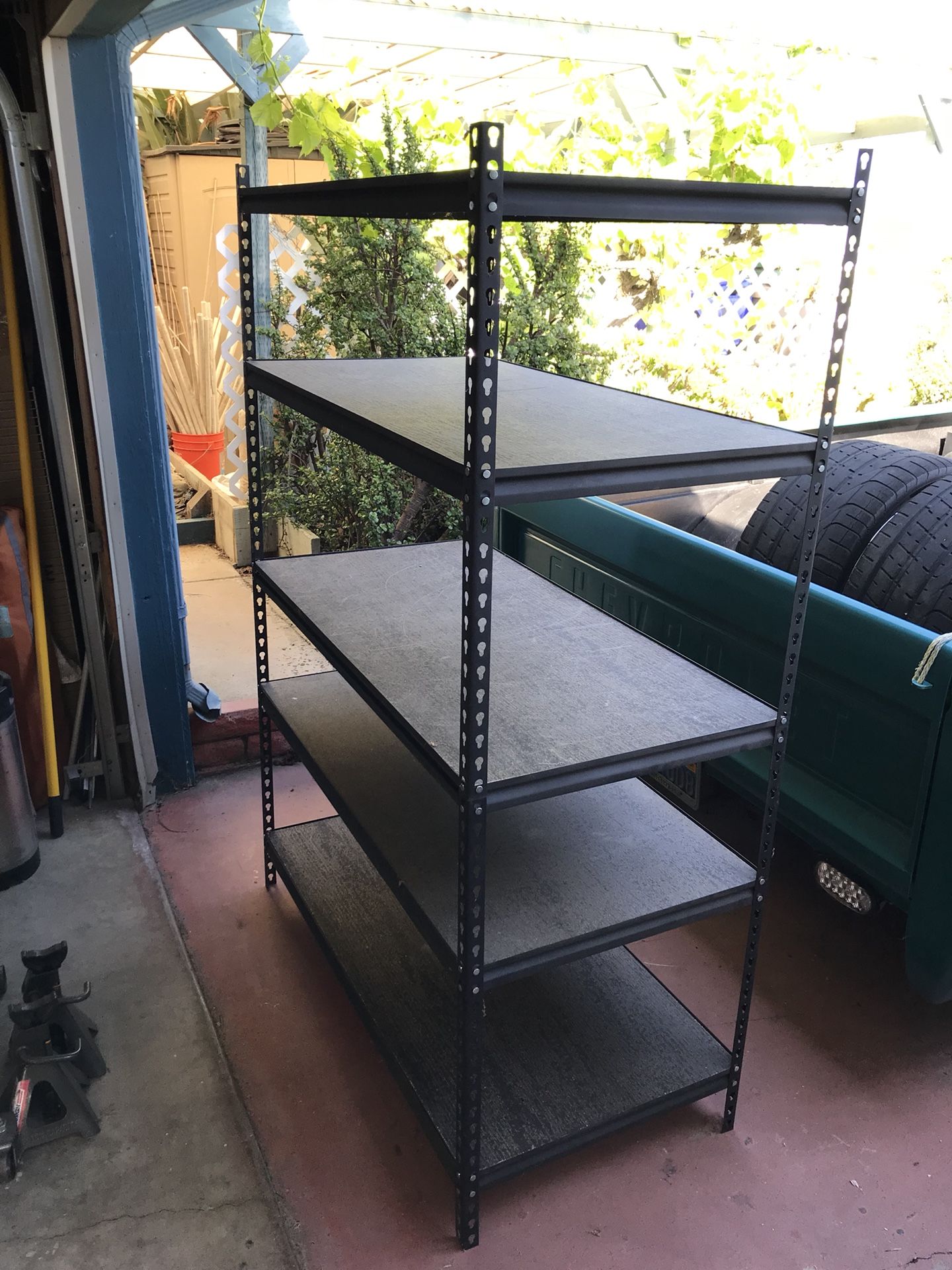 Husky metal 5 shelf. 2ft deep, 4 ft wide, 6ft tall for Sale in ...